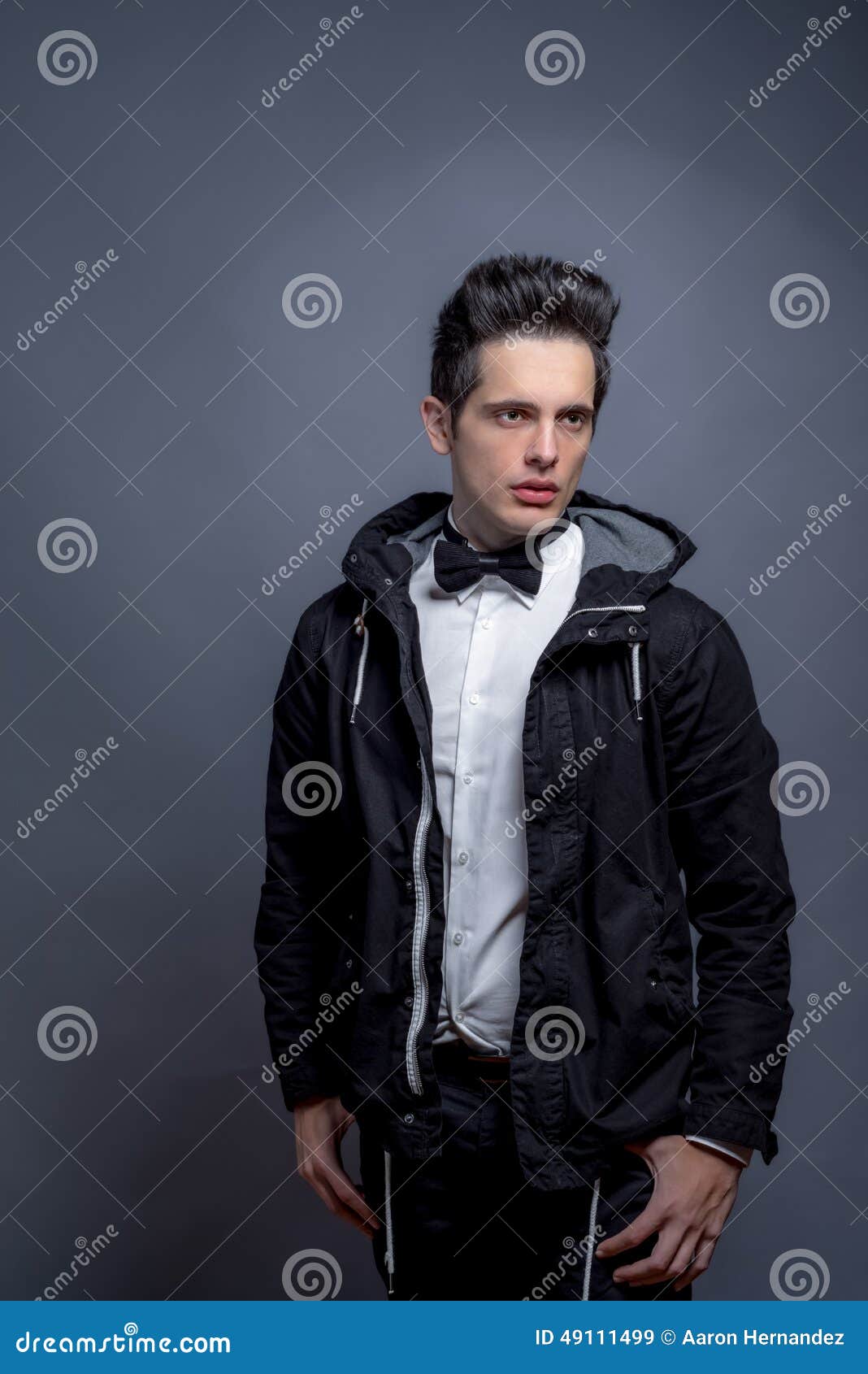 Young Male Strong Facial Features Stock Image - Image of fashion, hair ...