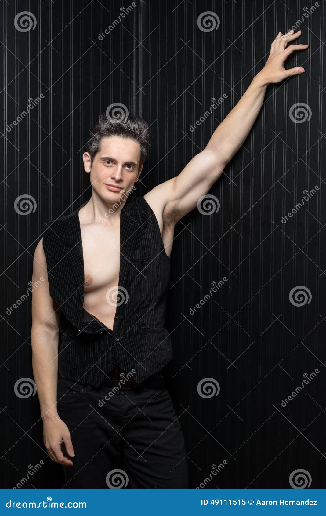 Young Male Strong Facial Features Stock Image - Image of handsome ...