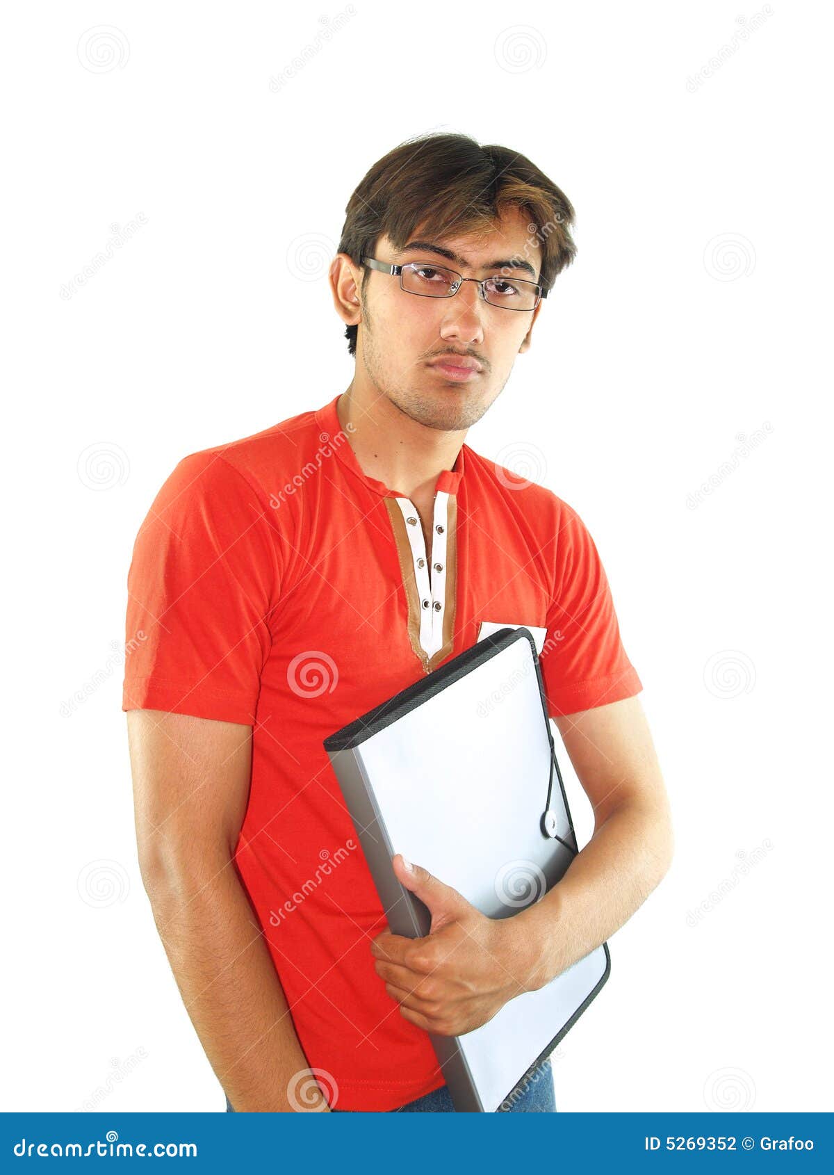 Young Male Student stock photo. Image of glasses, posed - 5269352