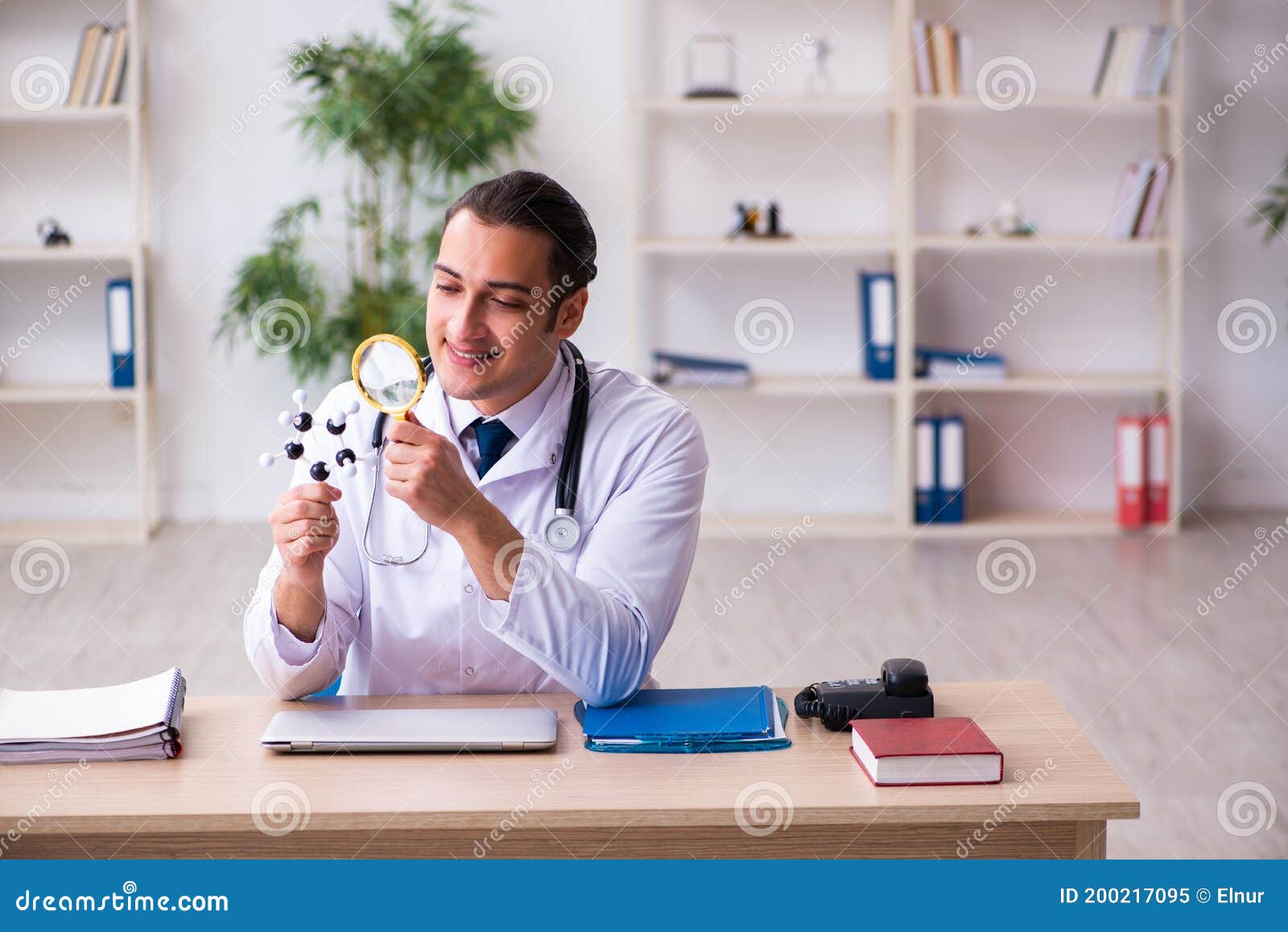 Young Male Student Doctor in Education Concept Stock Image - Image of ...