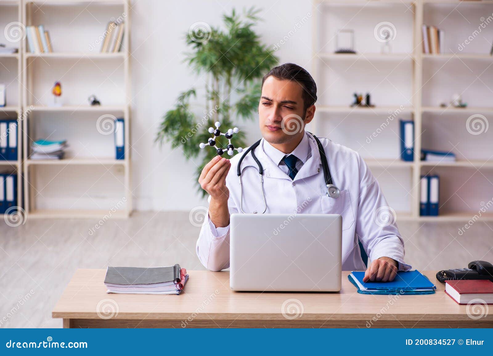 Young Male Student Doctor in Education Concept Stock Image - Image of ...