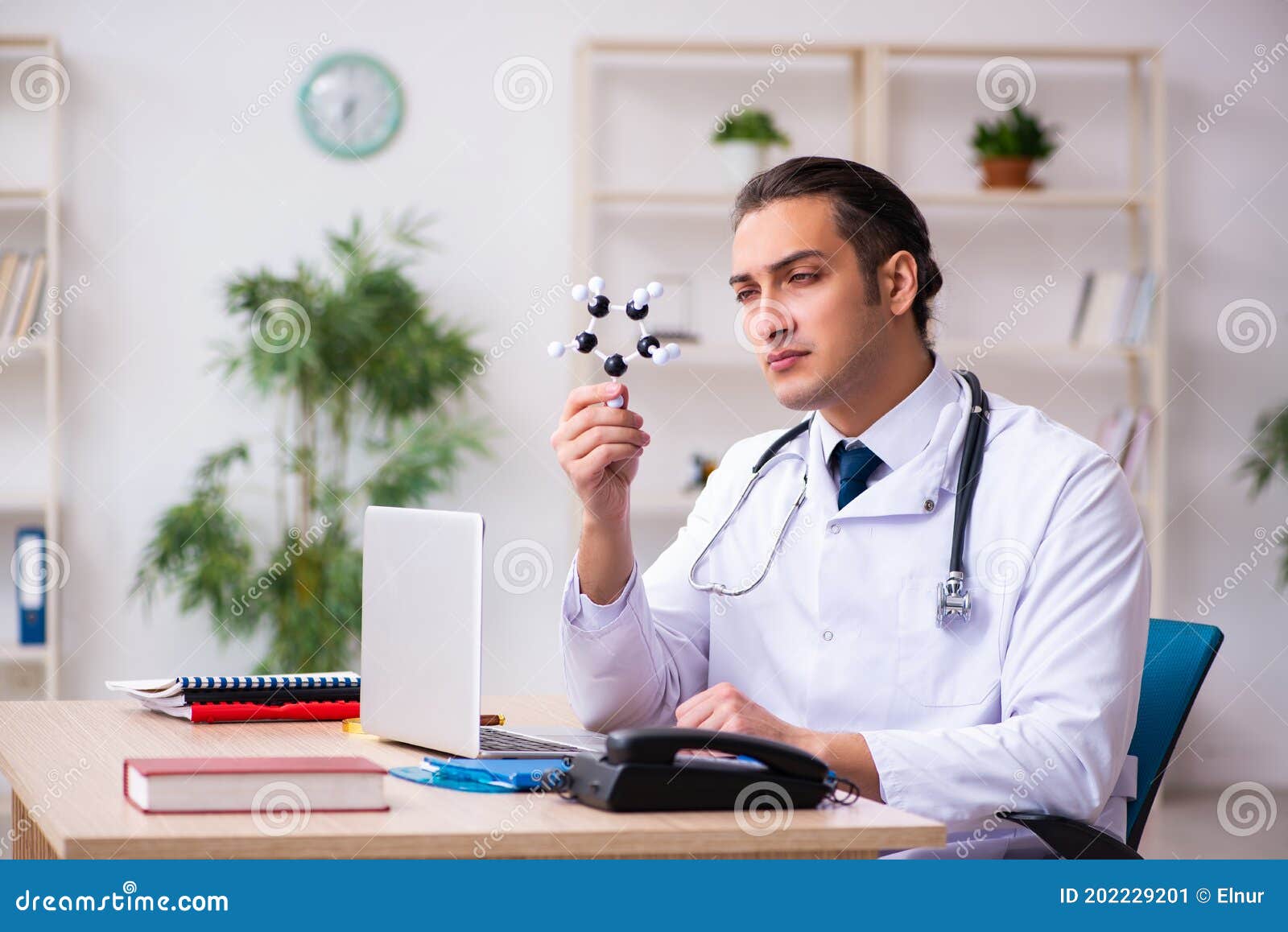 Young Male Student Doctor in Education Concept Stock Image - Image of ...