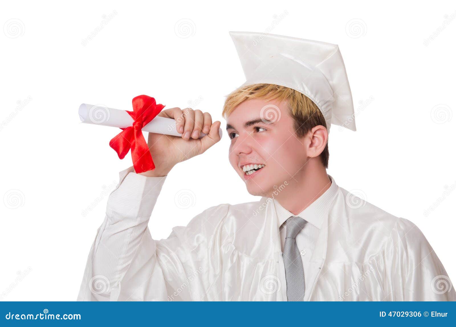 Young Male Student Graduated from High School Stock Photo - Image of ...