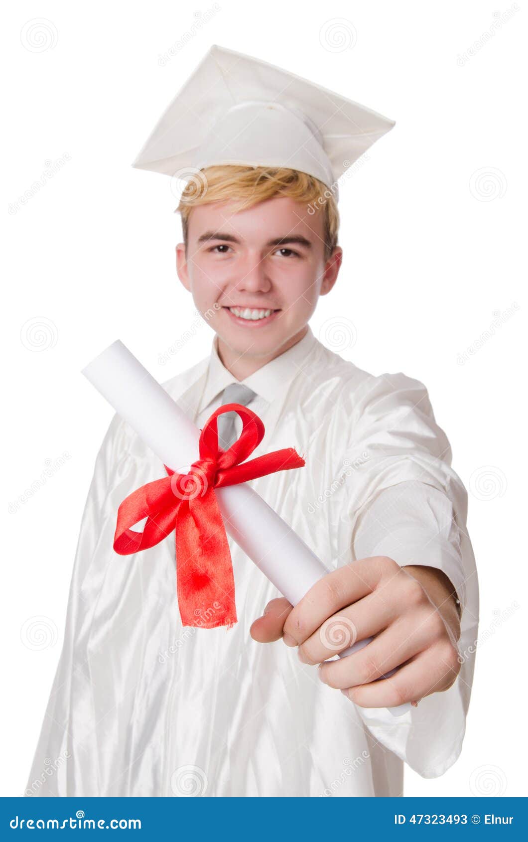 Young Male Student Graduated from High School Stock Image - Image of ...