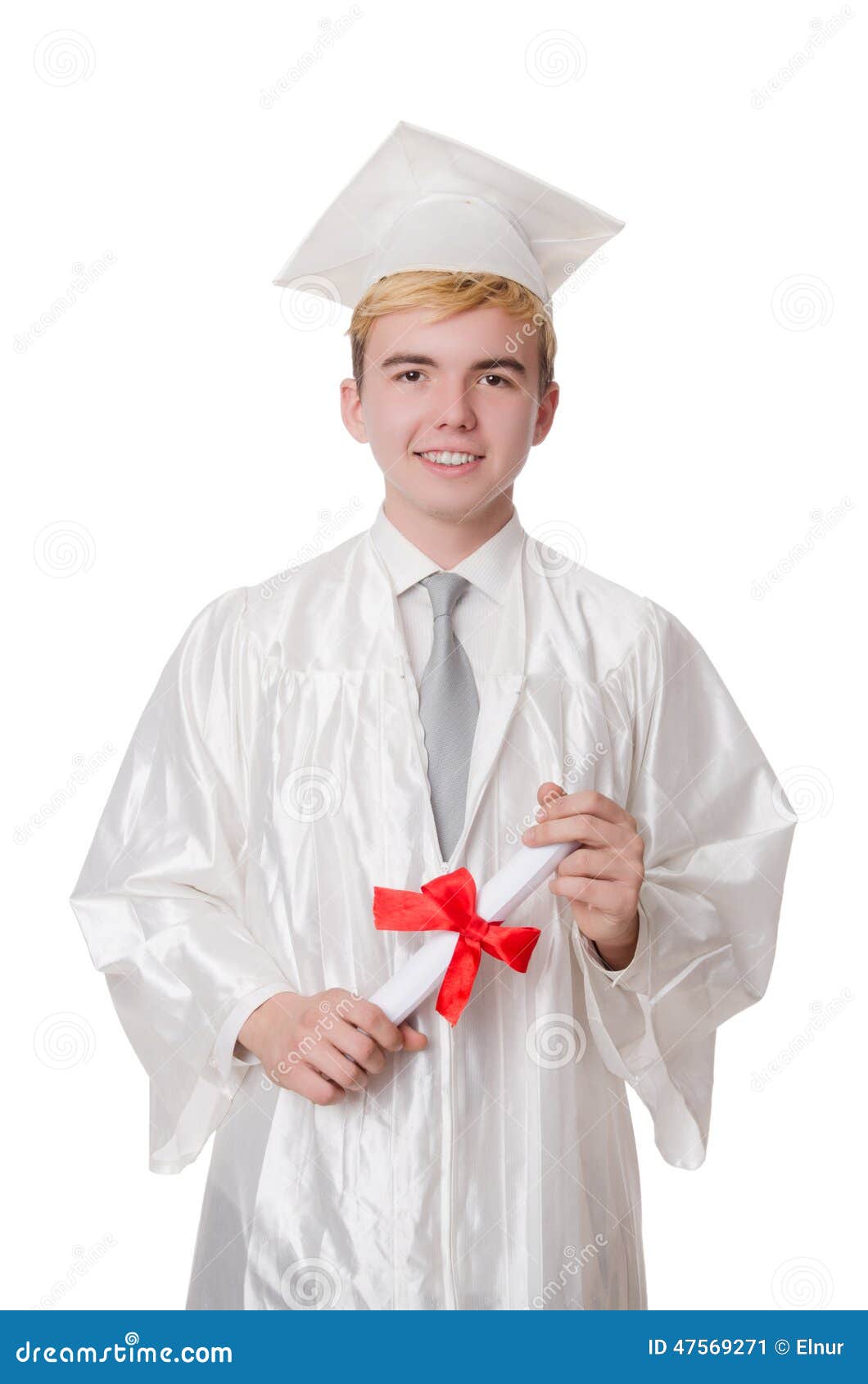 Young Male Student Graduated from High School Stock Image - Image of ...