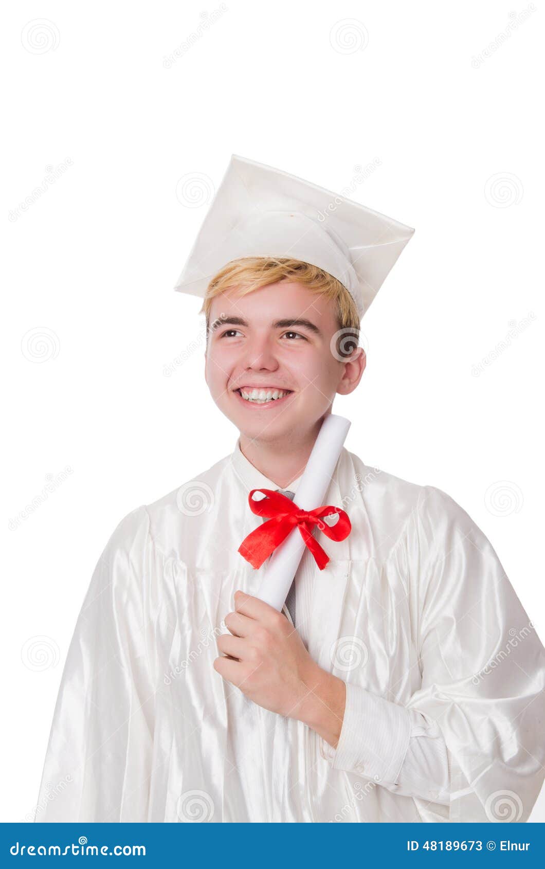 Young Male Student Graduated from High School Stock Image - Image of ...