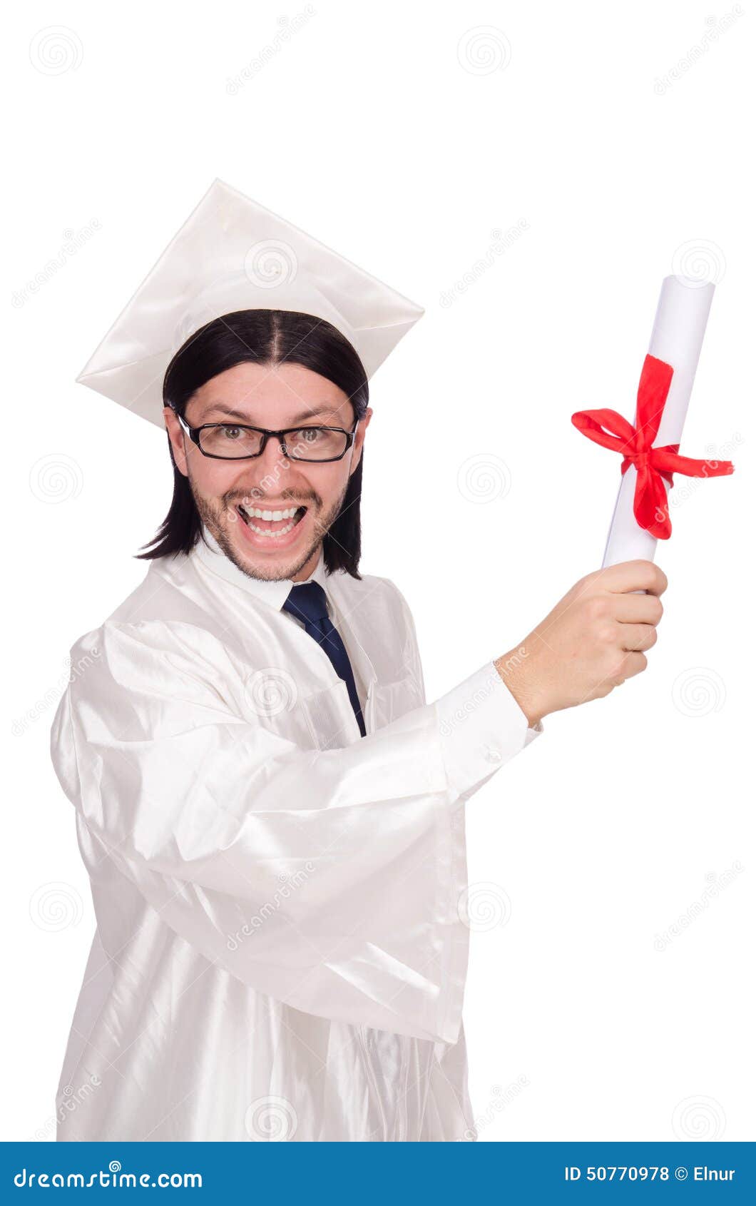 Young Male Student Graduated from High School Stock Photo - Image of ...