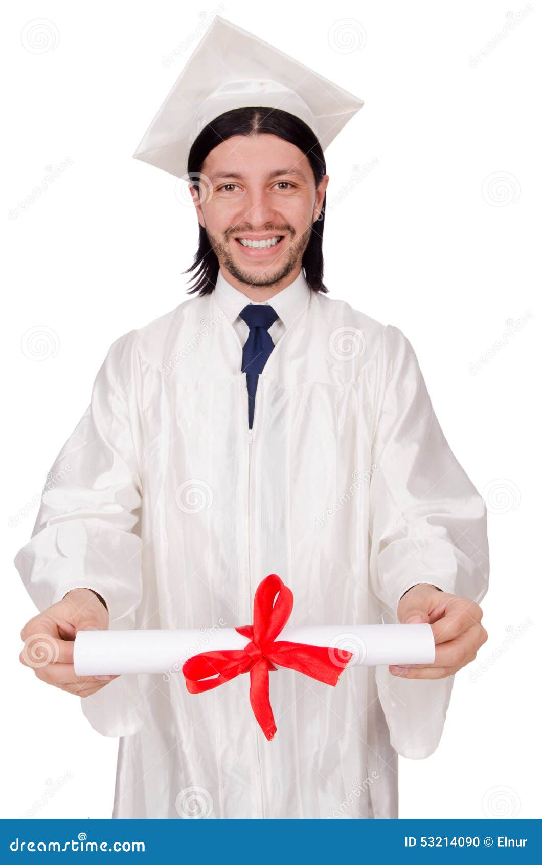 Young Male Student Graduated from High School on Stock Photo - Image of ...