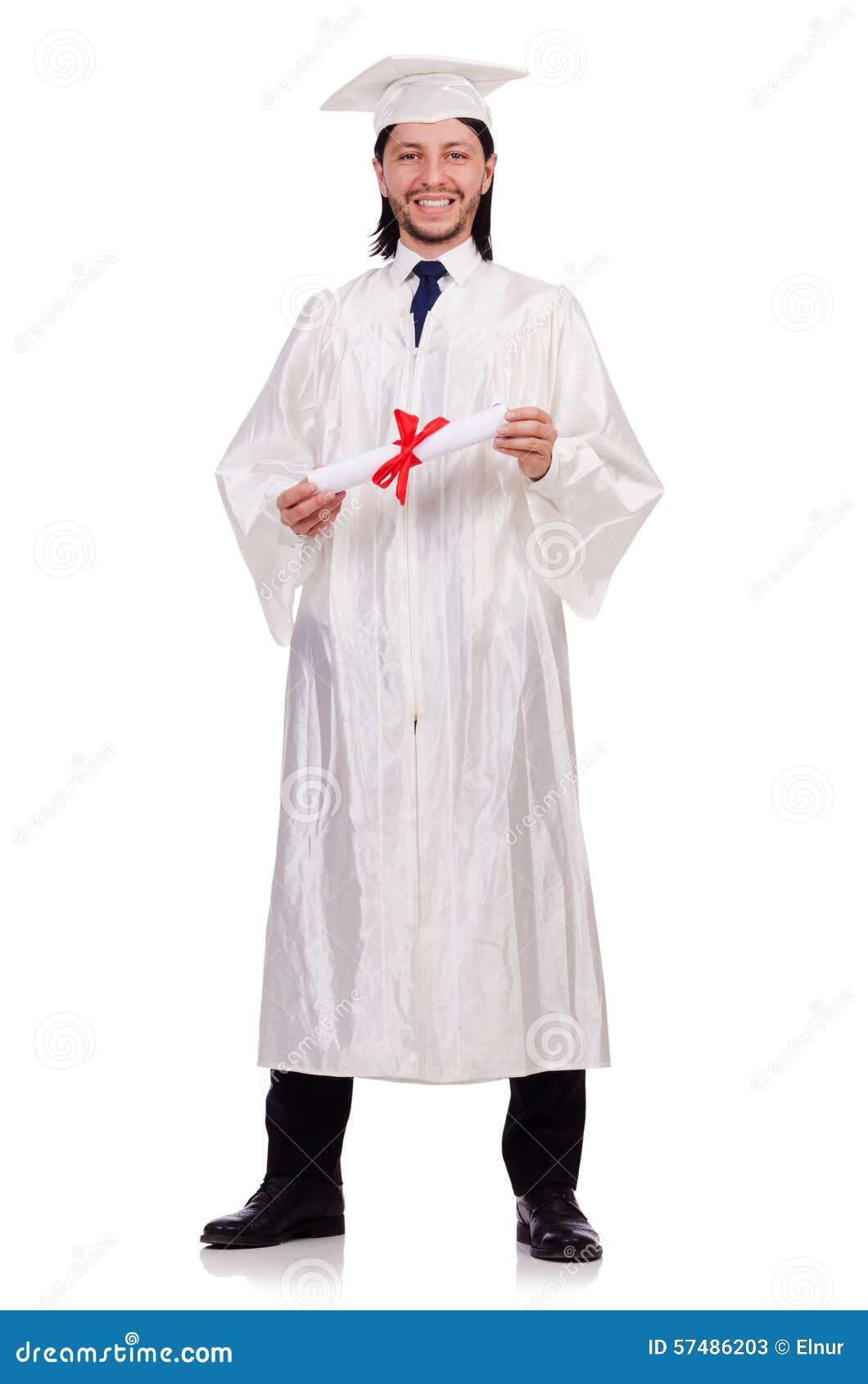 Young Male Student Graduated from High School on Stock Image - Image of ...