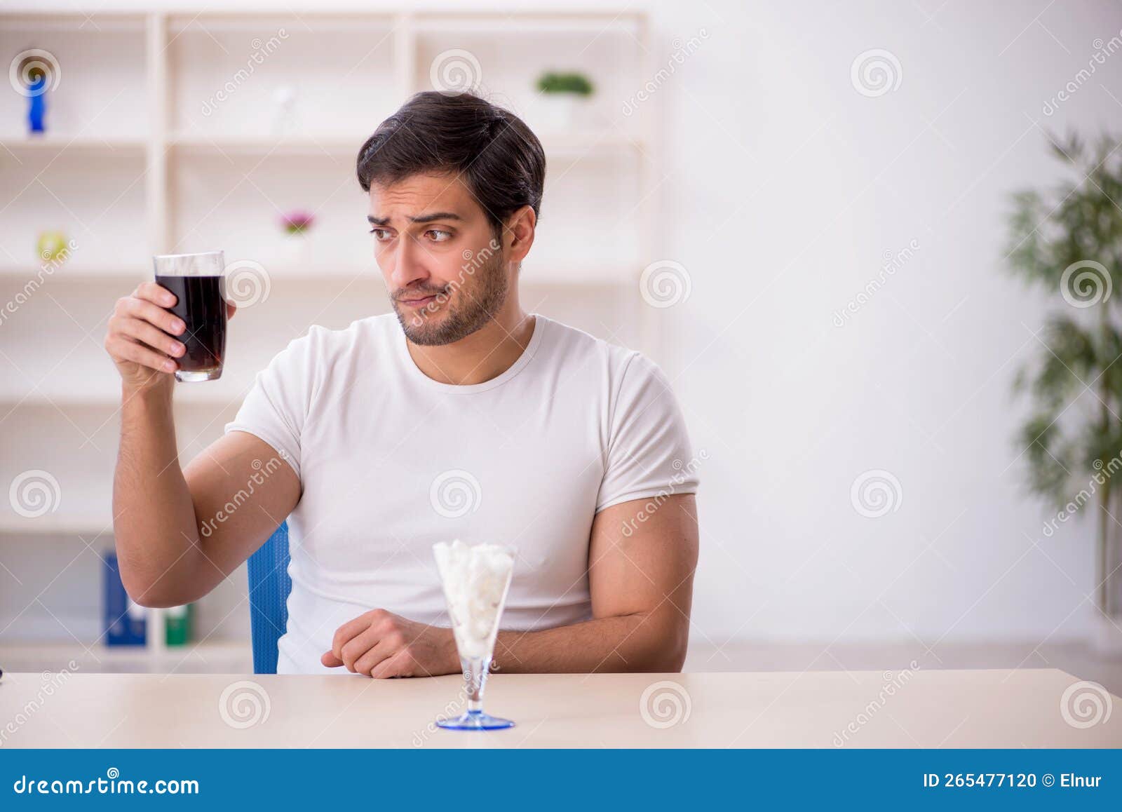 Young Male Student Testing Soft Drink Stock Photo - Image of discovery ...