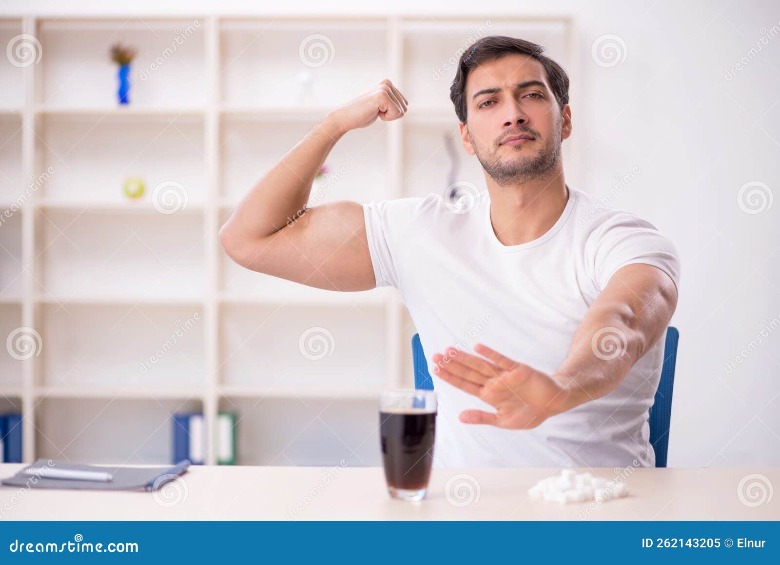 Young Male Student Testing Soft Drink Stock Image - Image of expertise ...