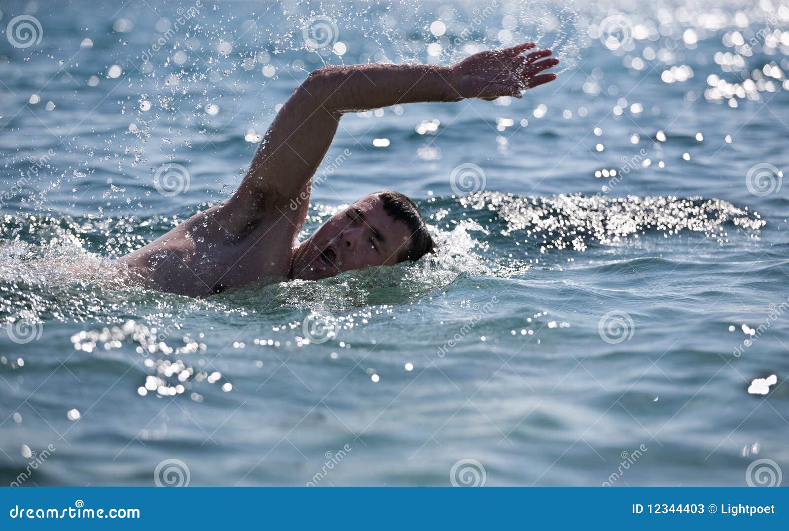 Young male swimmer stock image. Image of fitness, recreation - 12344403
