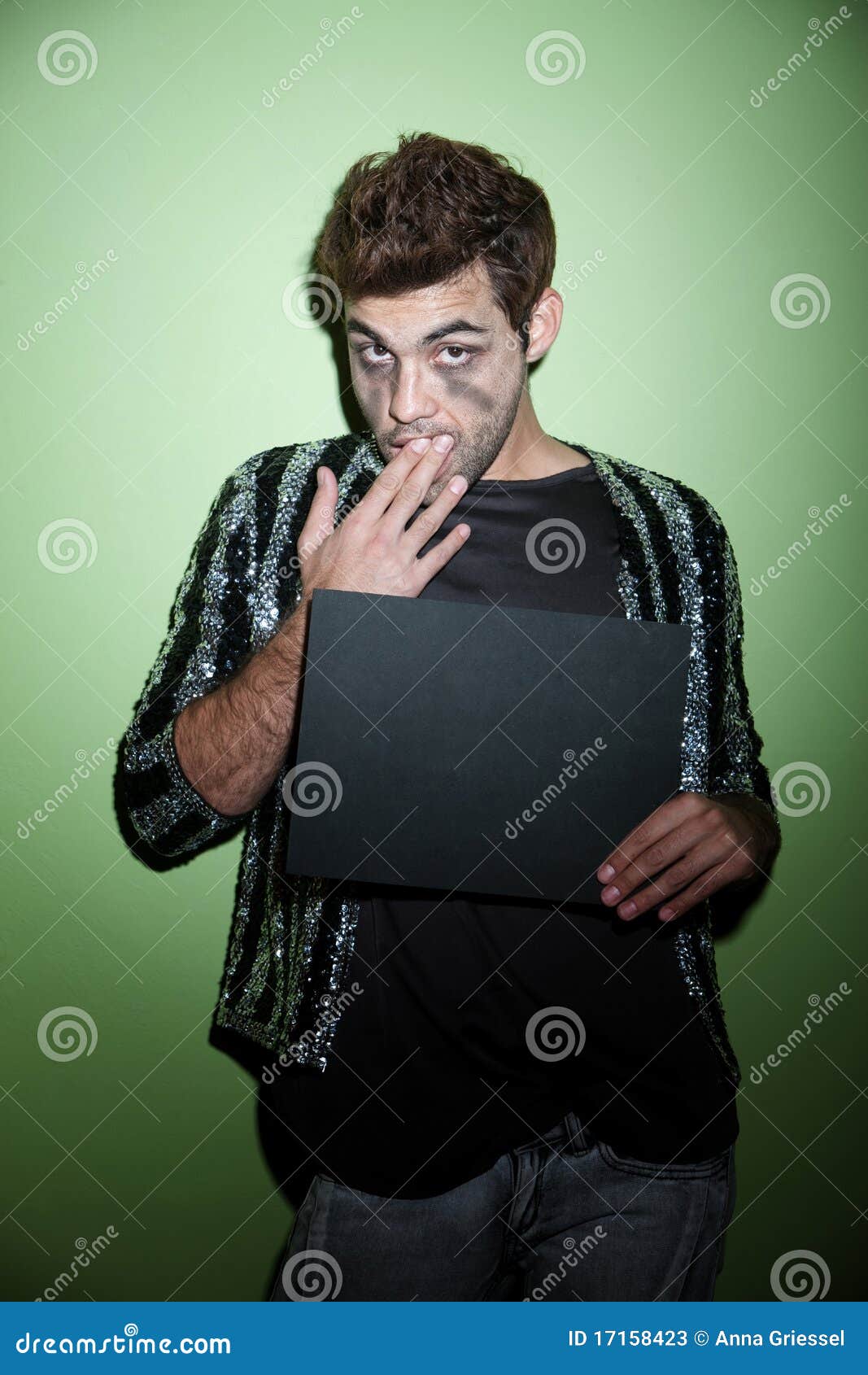 Mugshot Of Young Guilty Man At Police Station Royalty-Free Stock Image ...