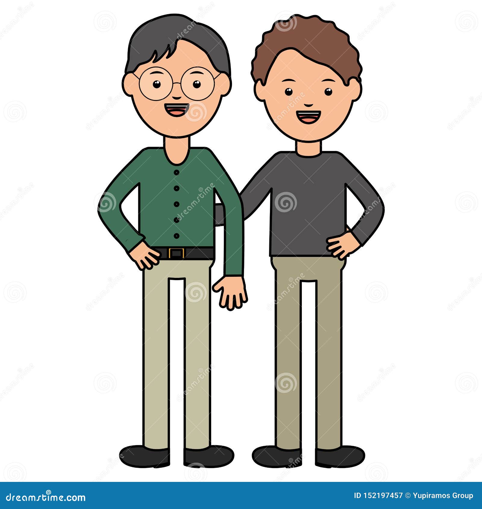 Young Male Teachers Education Characters Stock Vector - Illustration of ...