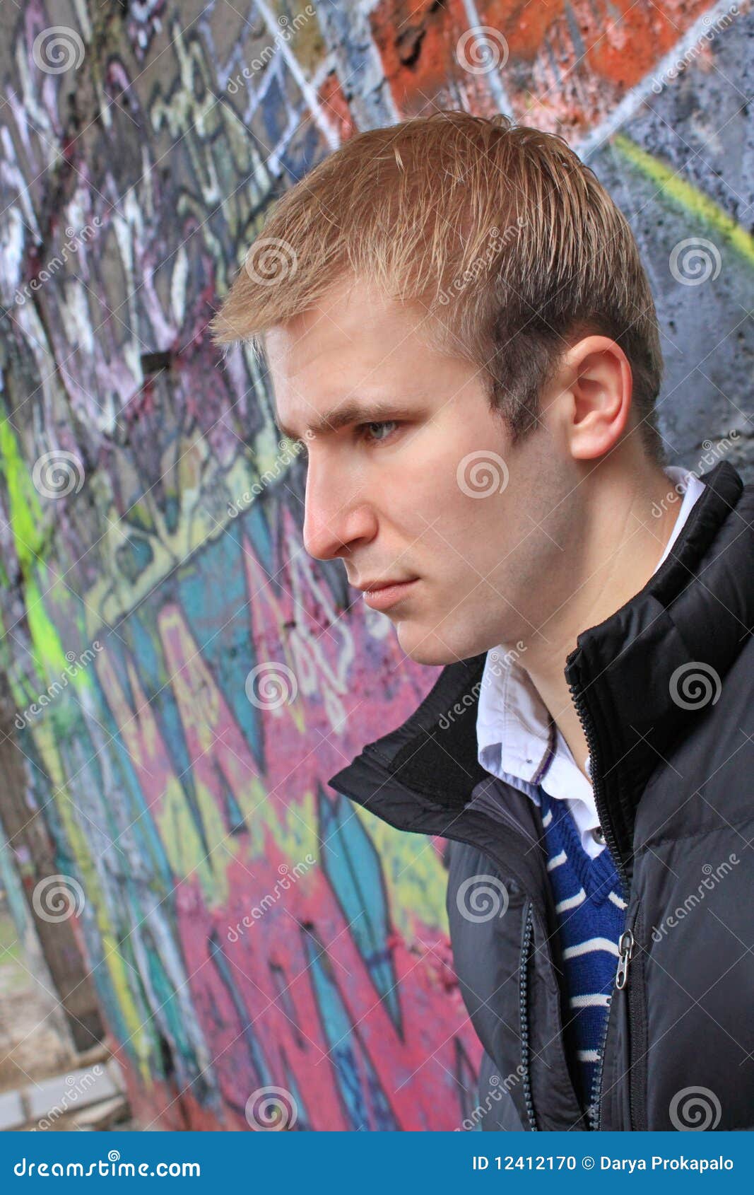 Young man stock photo. Image of portrait, male, adult - 12412170