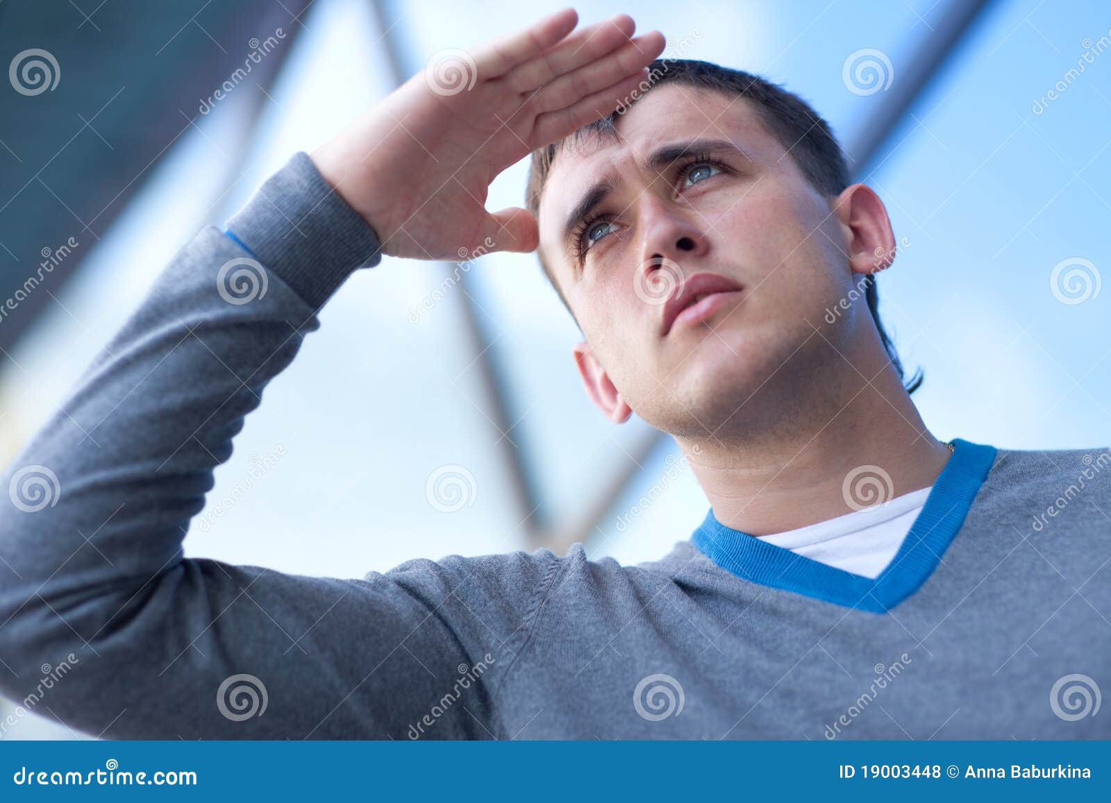 Young man stock photo. Image of earnest, concerned, attention - 19003448