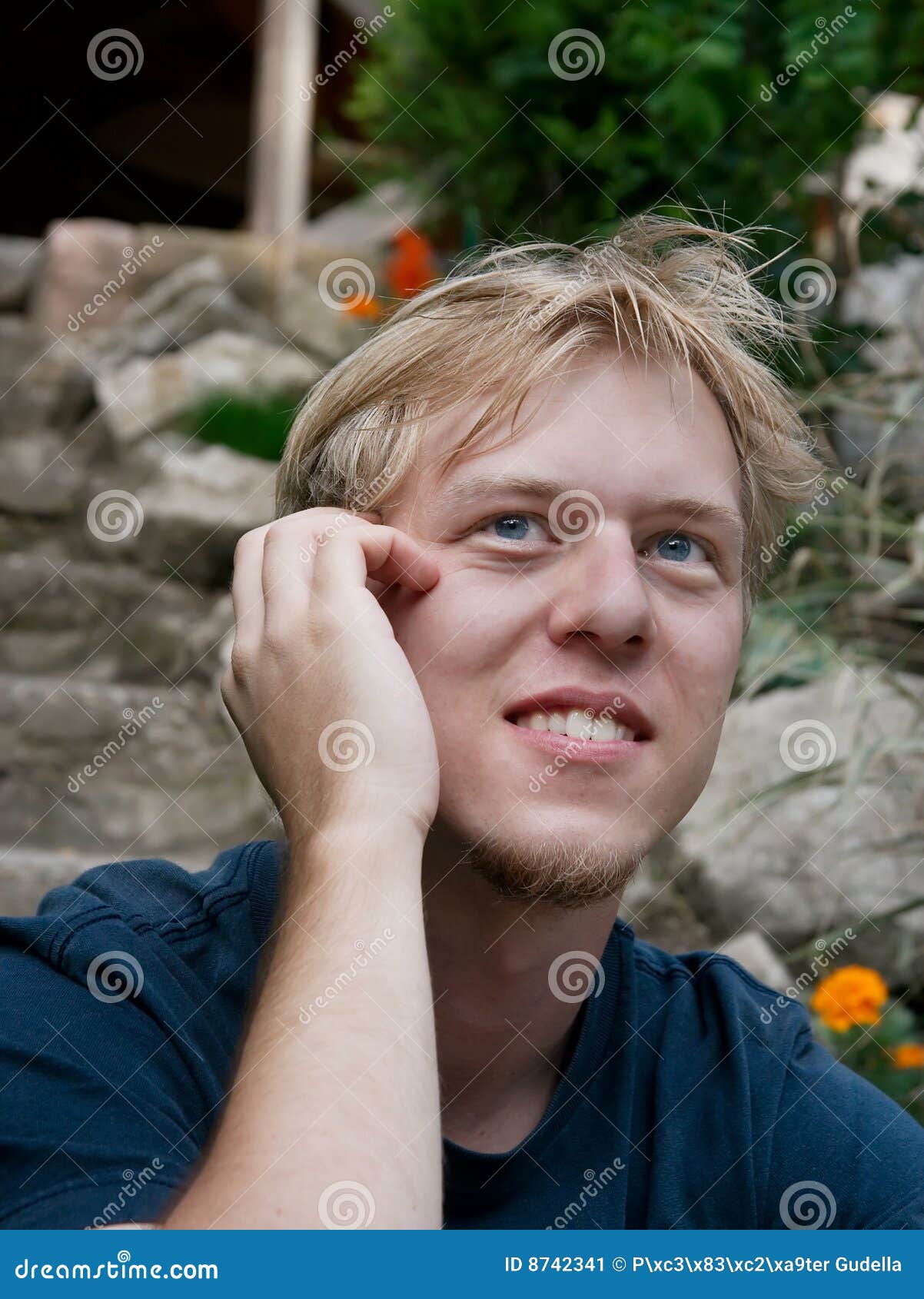 Young man stock image. Image of cheer, casual, lifestyle - 8742341