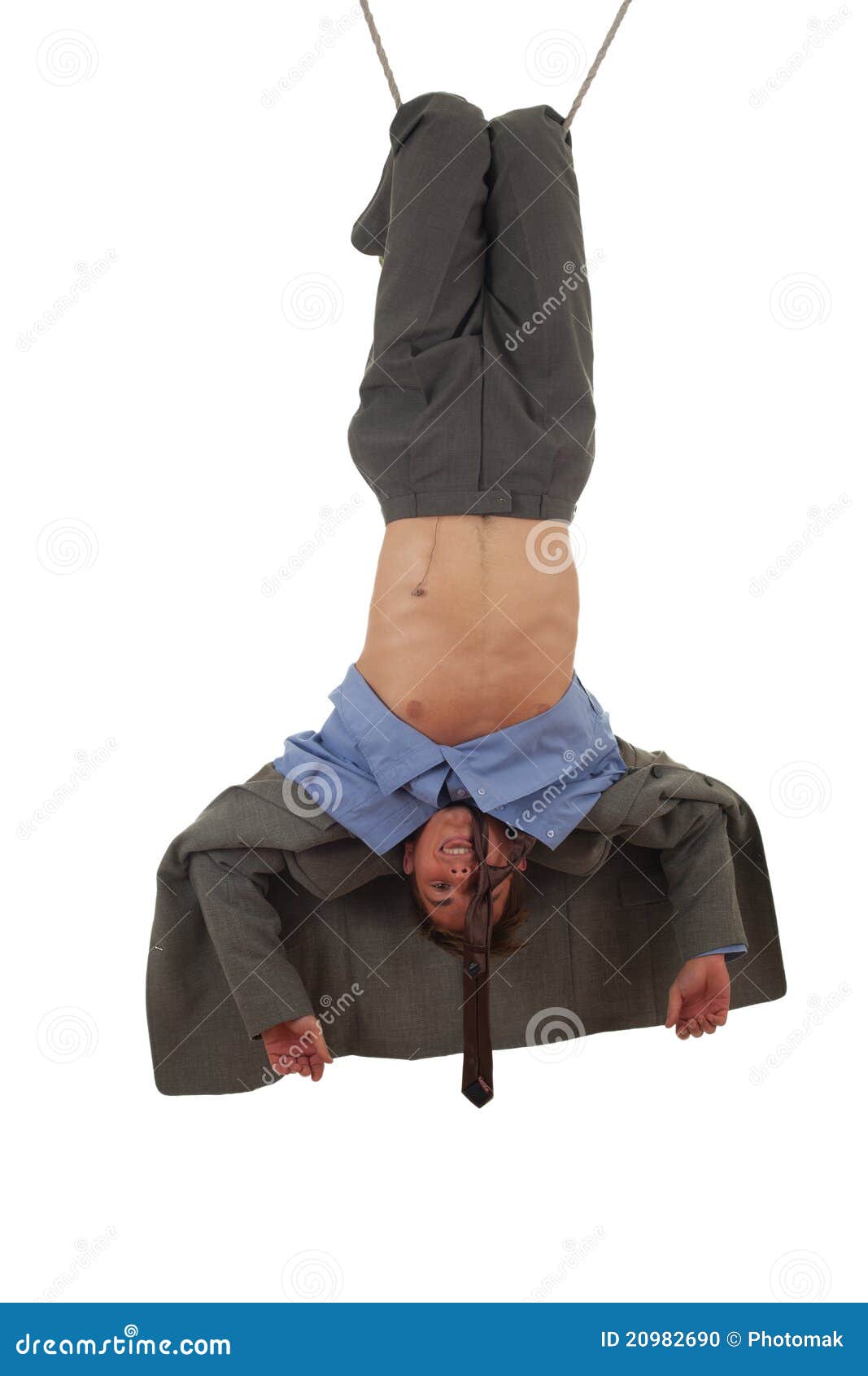 Young Man in Acrobatic Tricks on Rope Stock Photo - Image of acrobatic ...