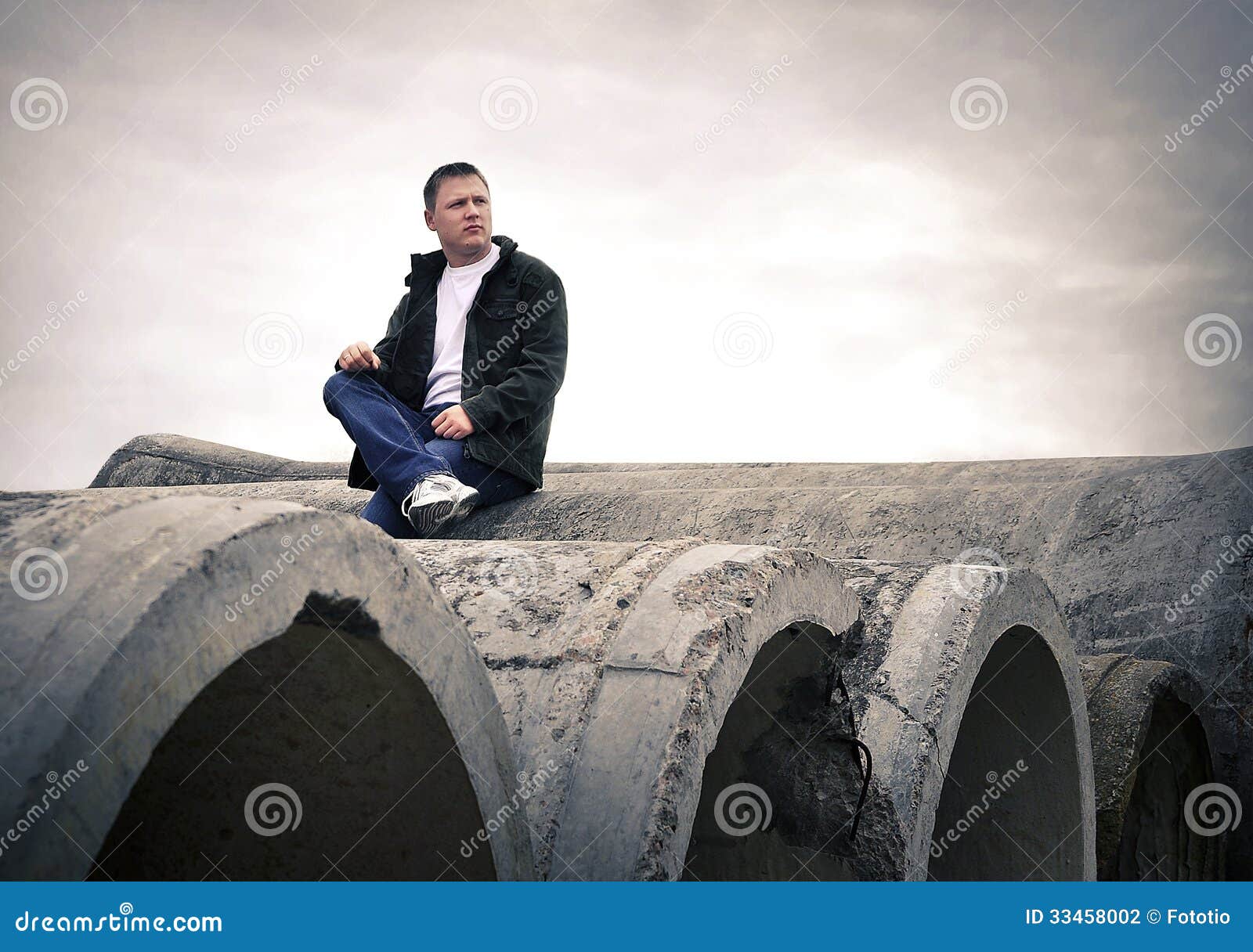 A young man stock photo. Image of thought, beautiful - 33458002