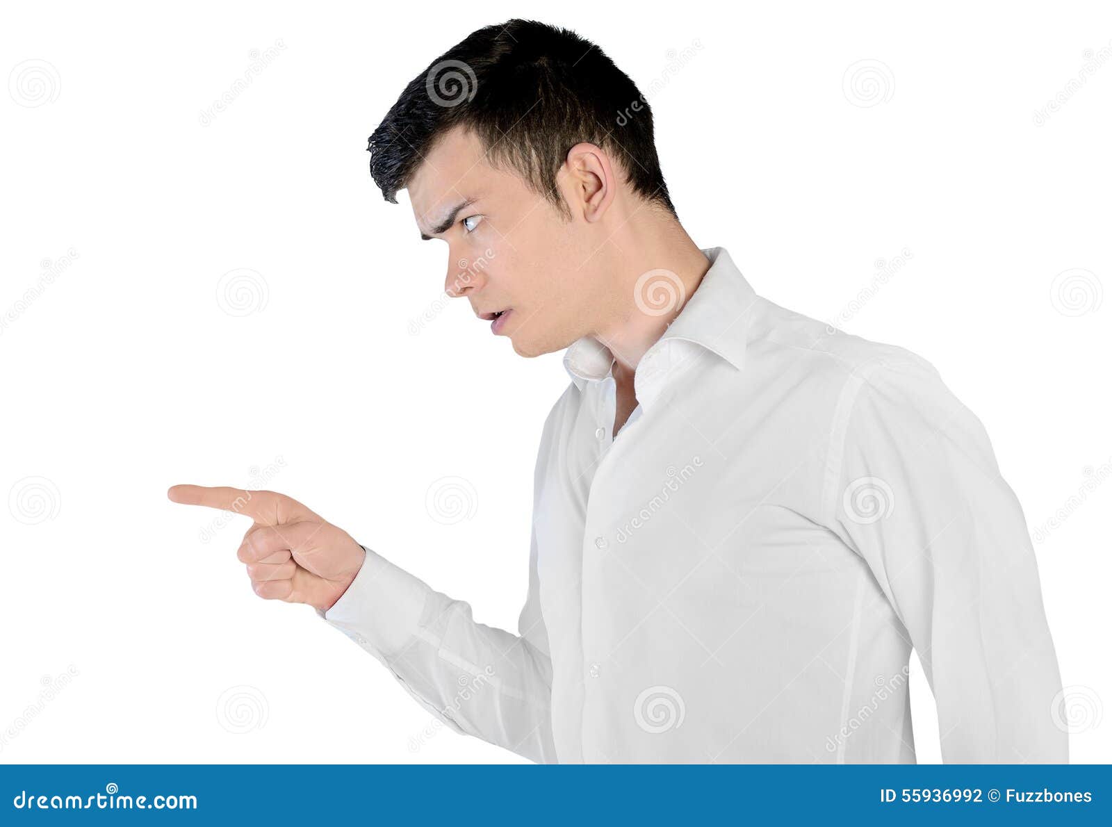 Young man arguing side stock photo. Image of closeup - 55936992