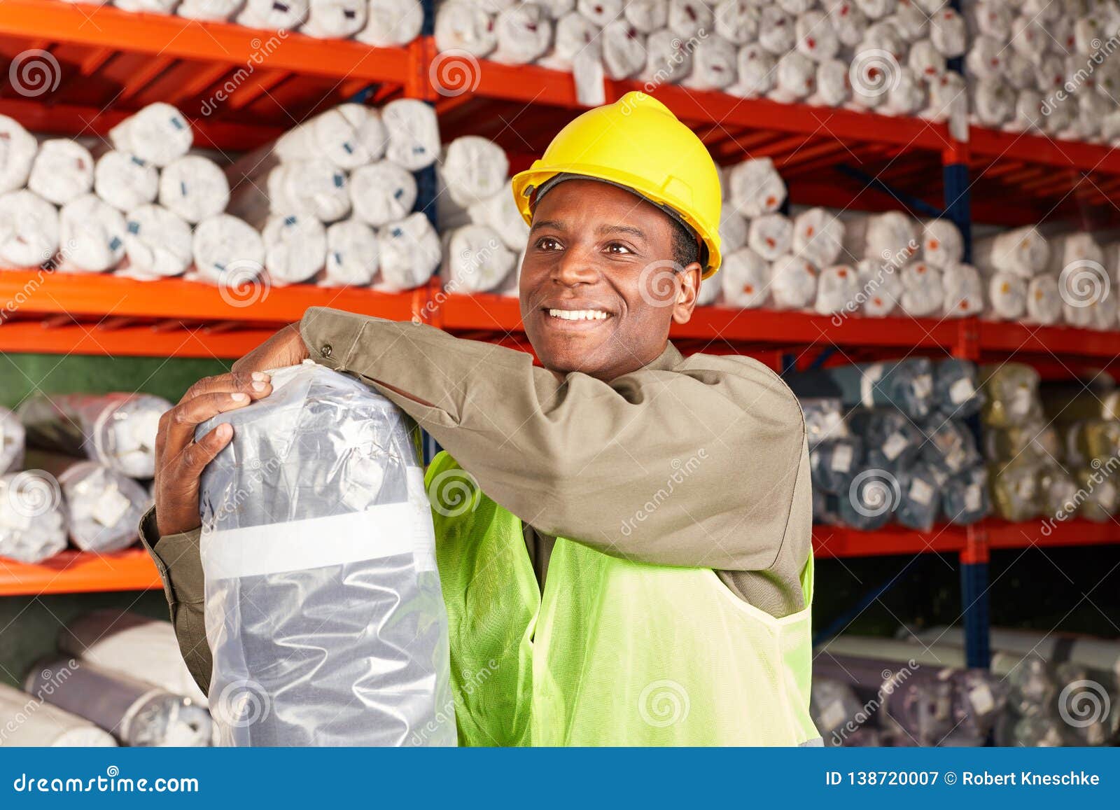 Young Man As a Logistics Apprentice Stock Image - Image of logistics ...