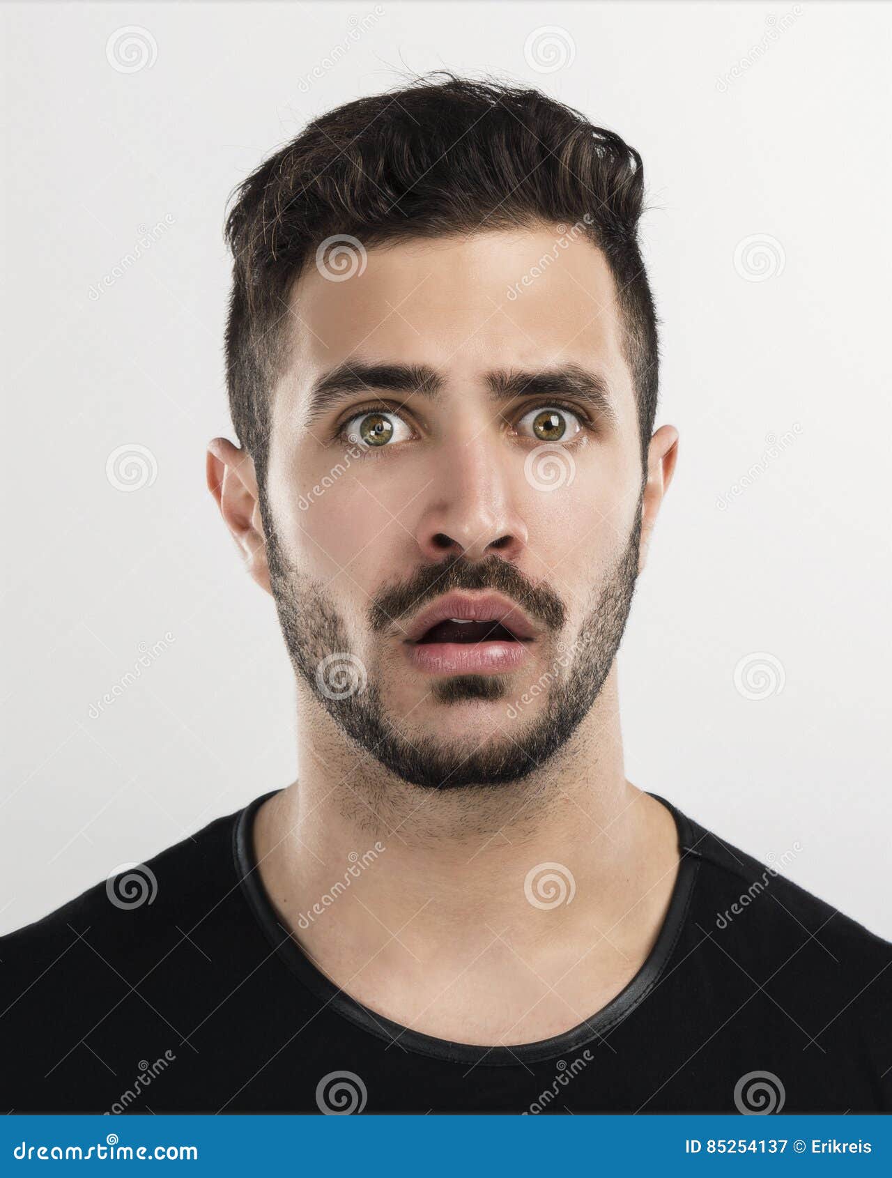 Young man astonished stock image. Image of beautiful - 85254137