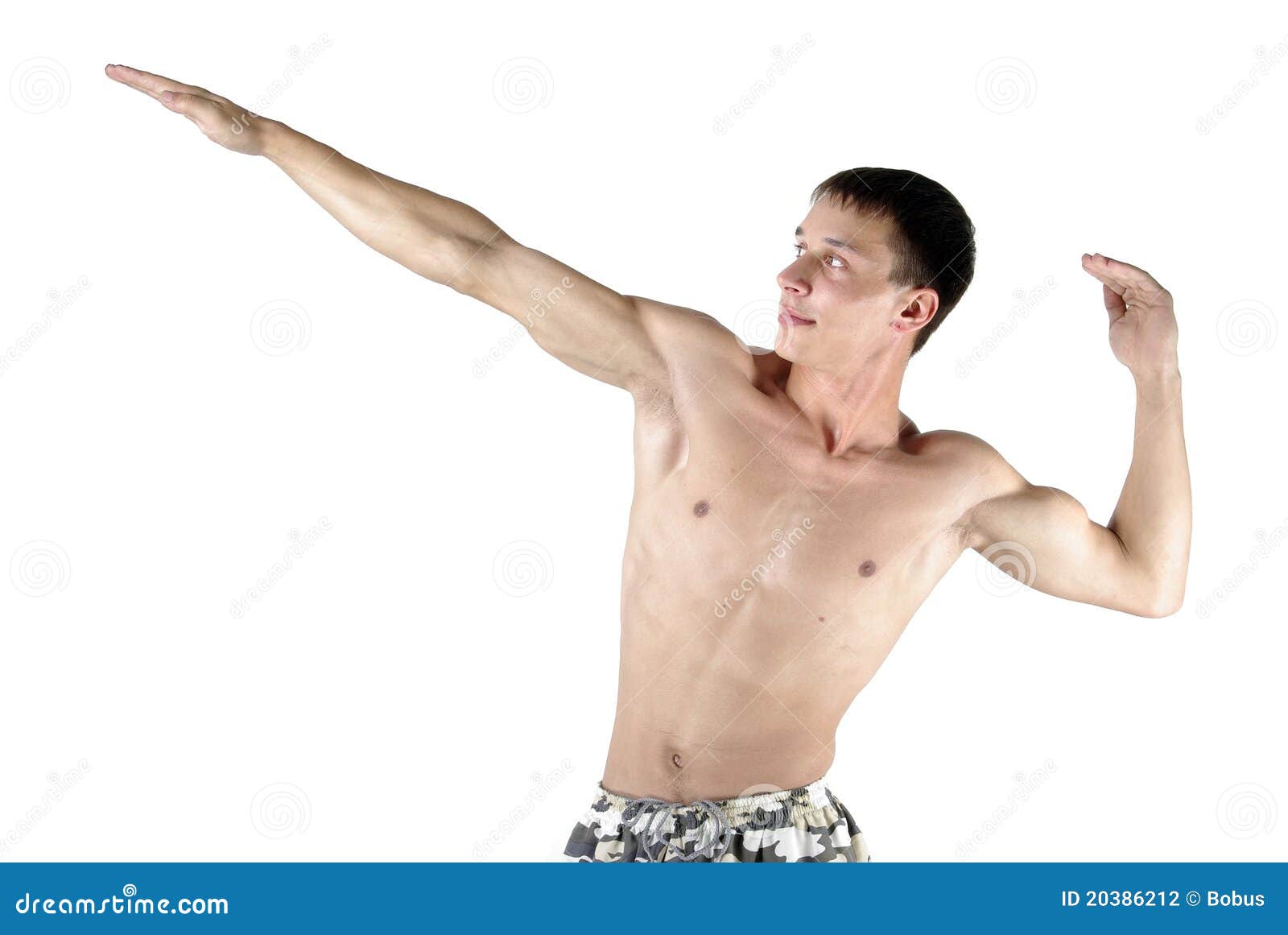 Young man athletic posing stock photo. Image of young - 20386212
