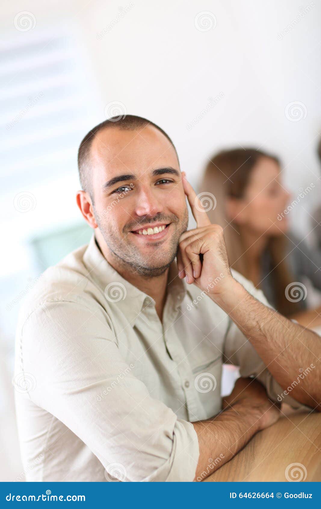 Young Man Attending Business Class Stock Photo - Image of commerce ...