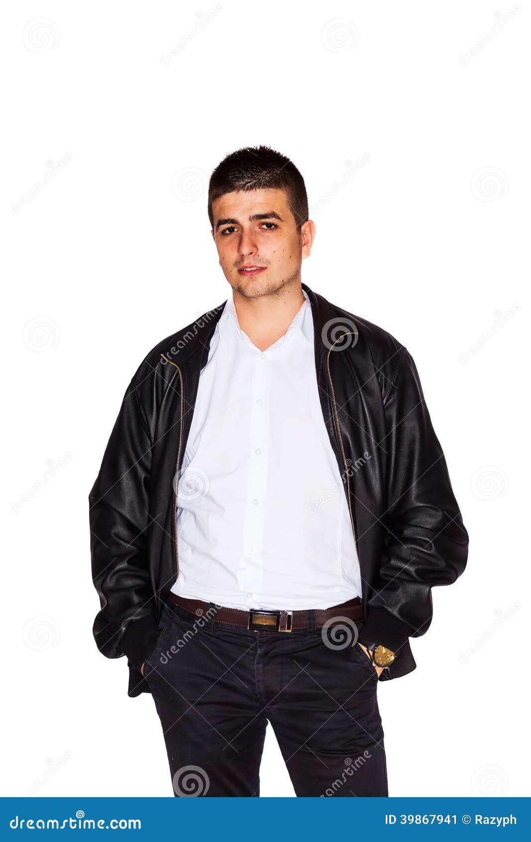 Young man with attitude stock image. Image of serious - 39867941