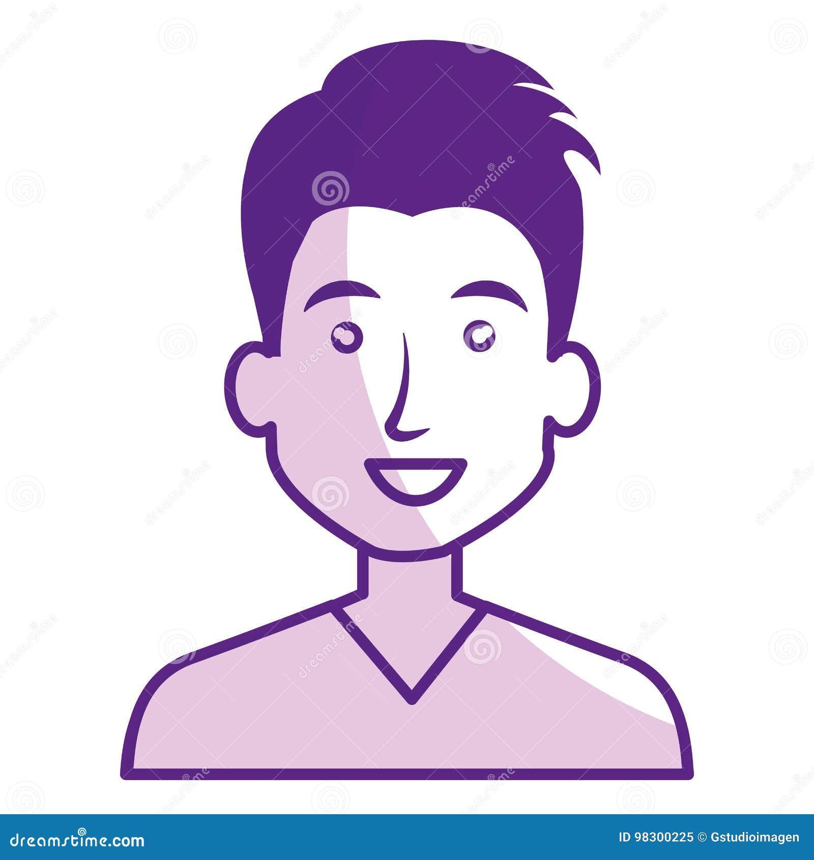 Young man avatar character stock illustration. Illustration of portrait ... Young man avatar character stock illustration. Illustration of portrait ...