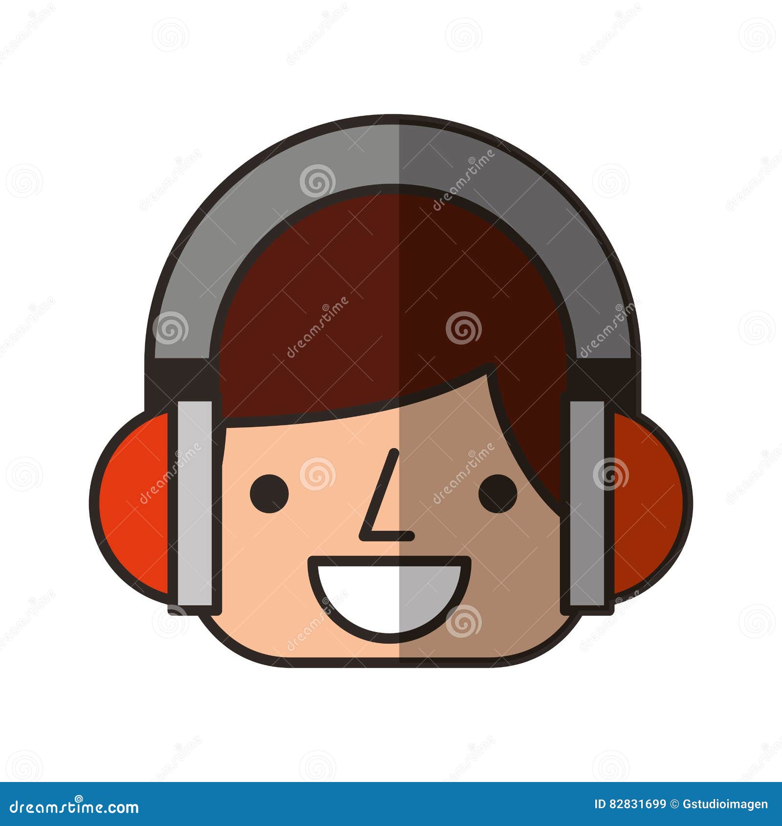 Young Man Avatar with Headset Character Stock Illustration ... Young Man Avatar with Headset Character Stock Illustration ...