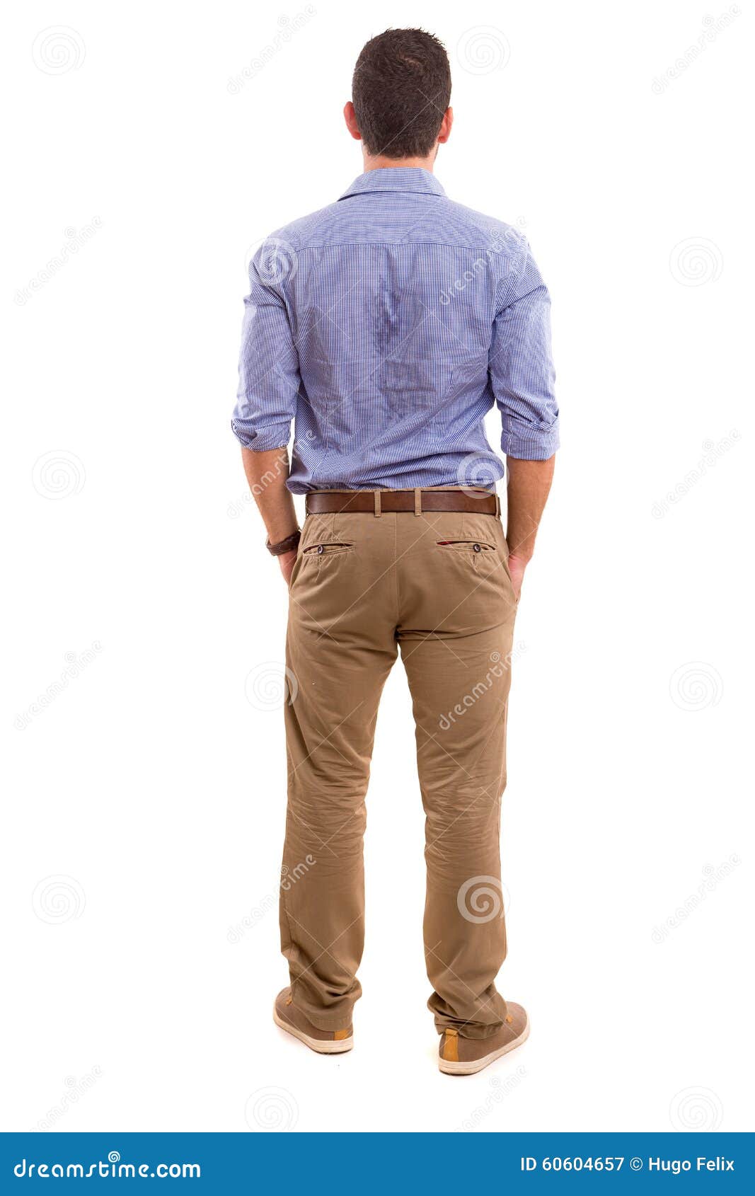 Young man stock image. Image of single, backview, posing - 60604657