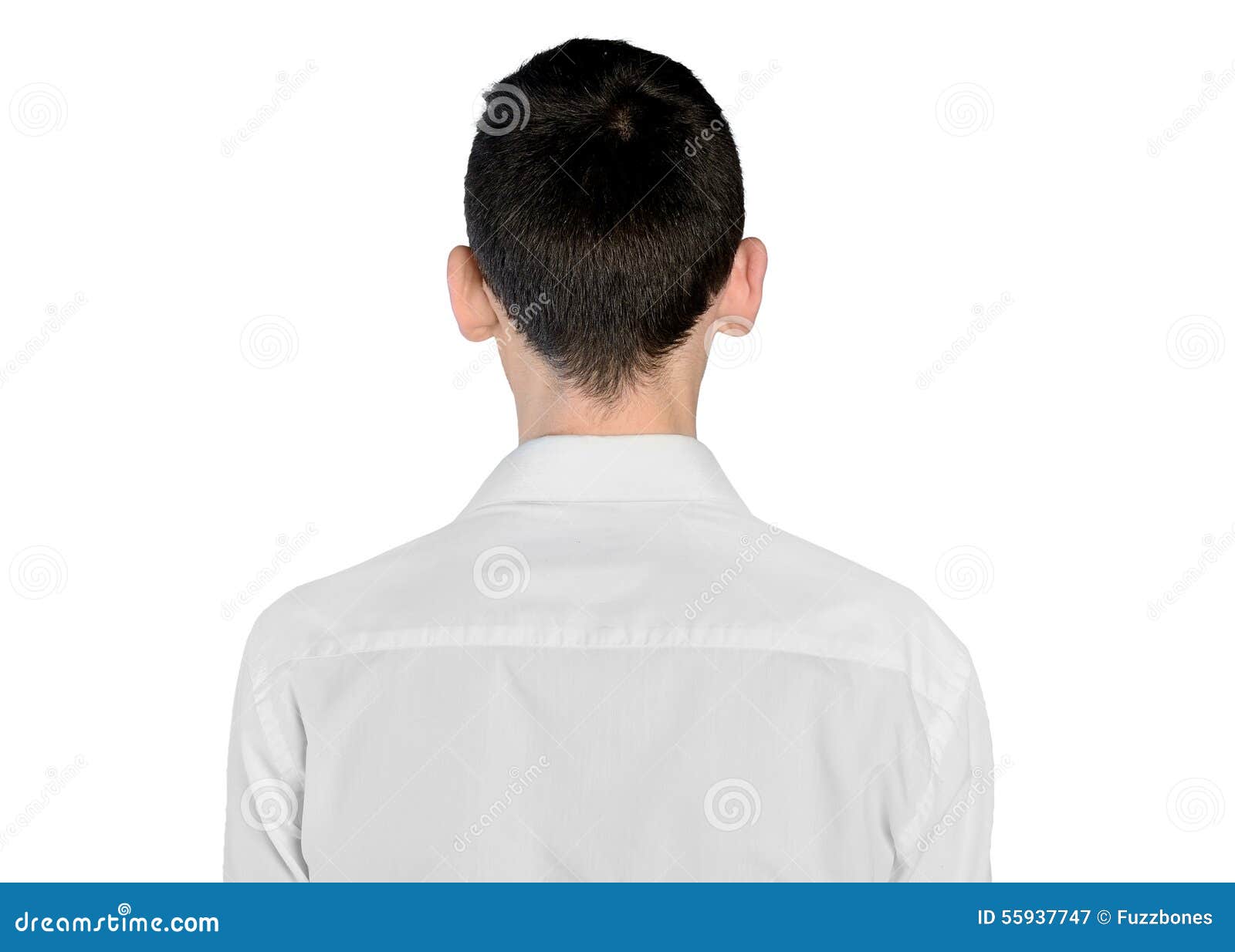 Young man back view stock image. Image of back, manager - 55937747