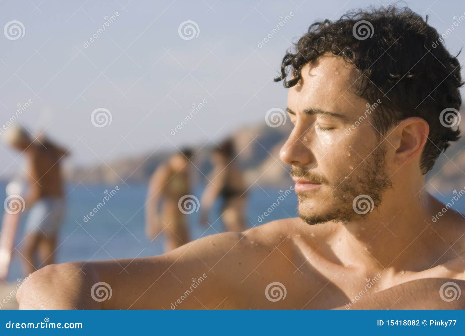 Young Man - Beach, Sardinia, Italy Stock Photo - Image of handsome ...