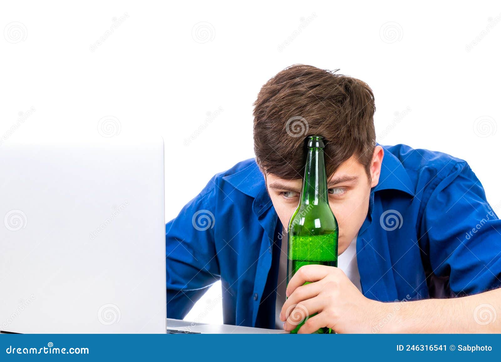 Young Man with a Beer stock image. Image of booze, beer - 246316541