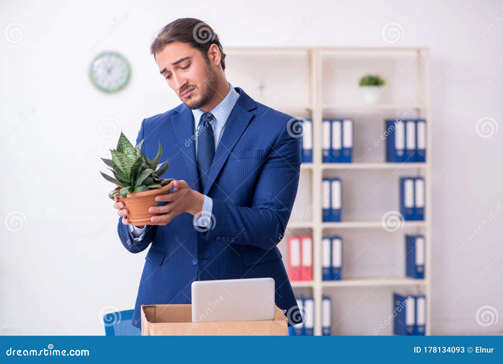 Young Man Being Fired from His Work Stock Image - Image of moving ...