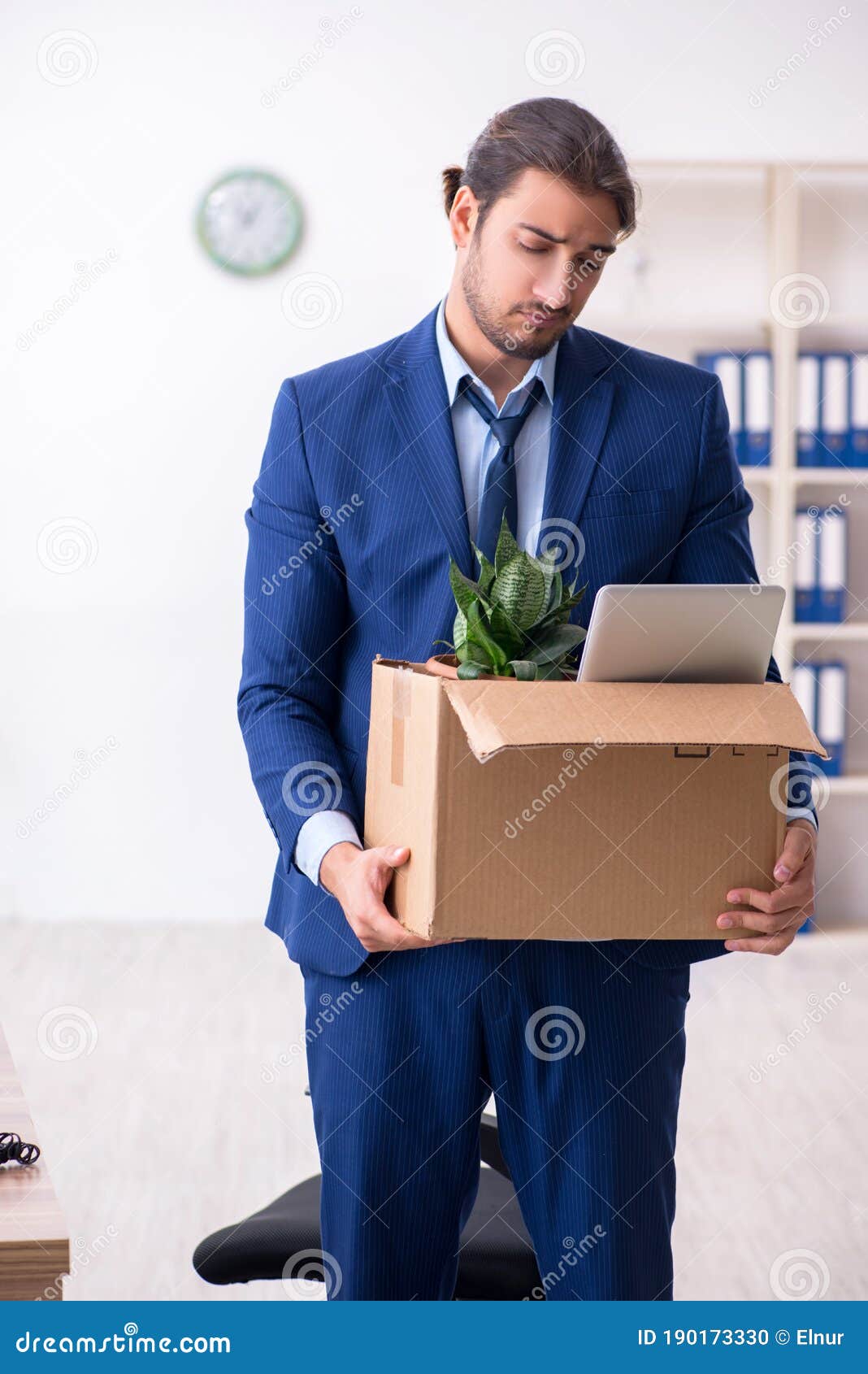 Young Man Being Fired from His Work Stock Photo - Image of dismissed ...