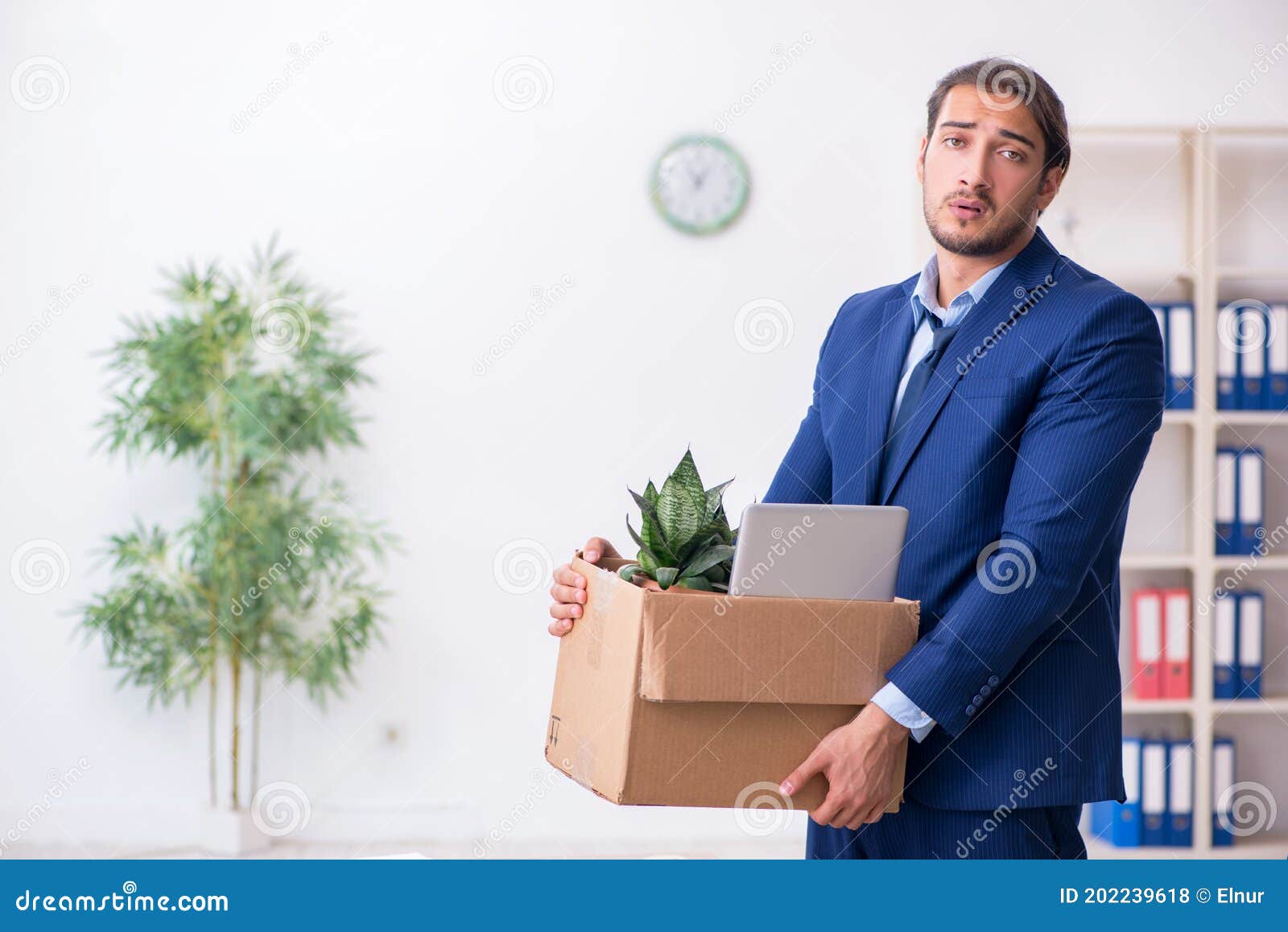 Young Man Being Fired from His Work Stock Photo - Image of employee ...