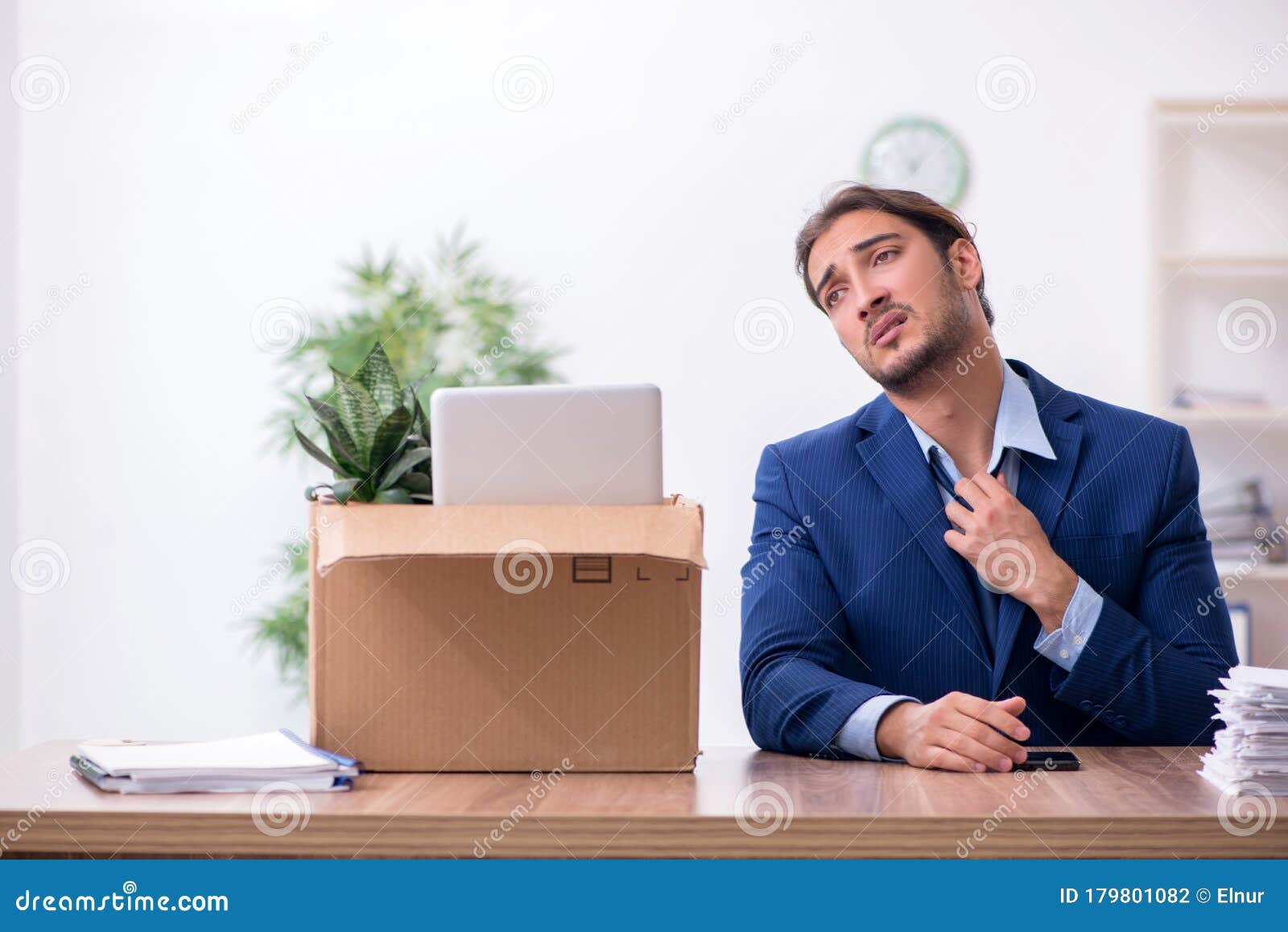 Young Man Being Fired from His Work Stock Photo - Image of businessman ...