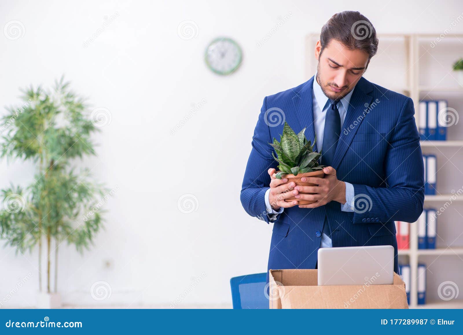 Young Man Being Fired from His Work Stock Image - Image of move ...