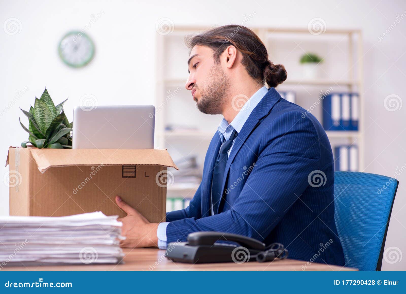 Young Man Being Fired from His Work Stock Photo - Image of businessman ...