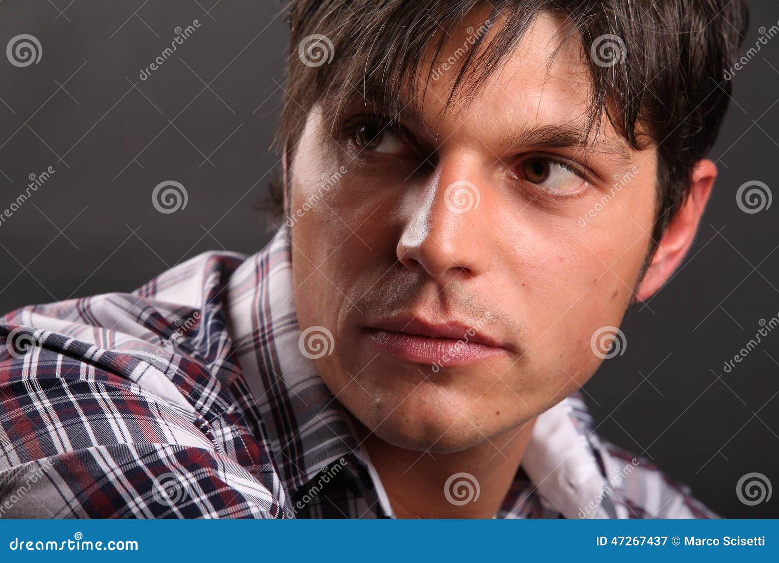 Young Man on a Black Background. Stock Image - Image of fashion, male ...