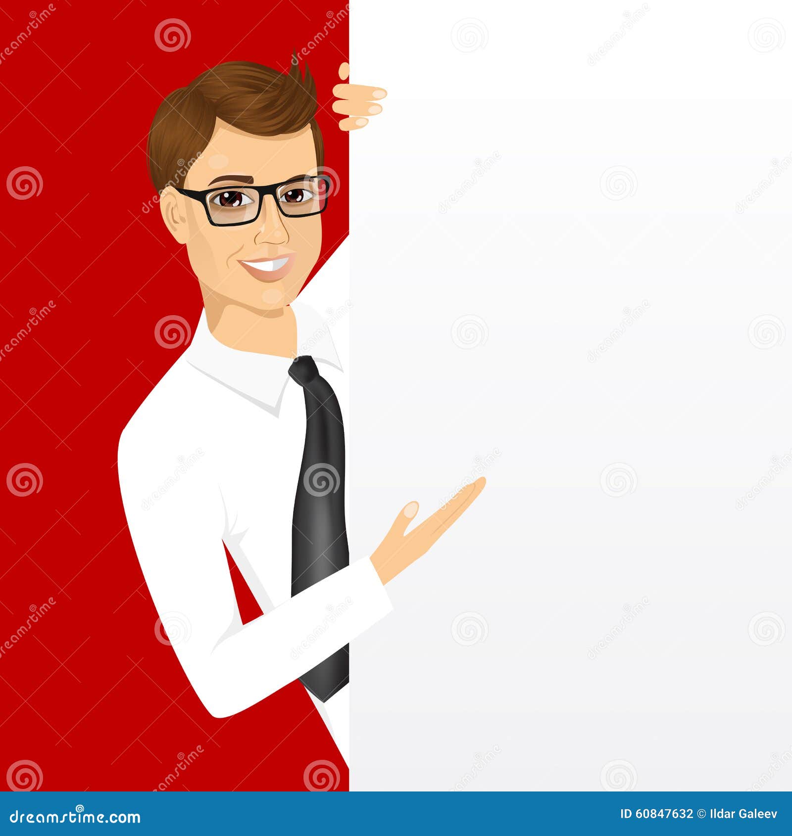 Blank Presentation Roller Standing Isolated On White Background Stock ...