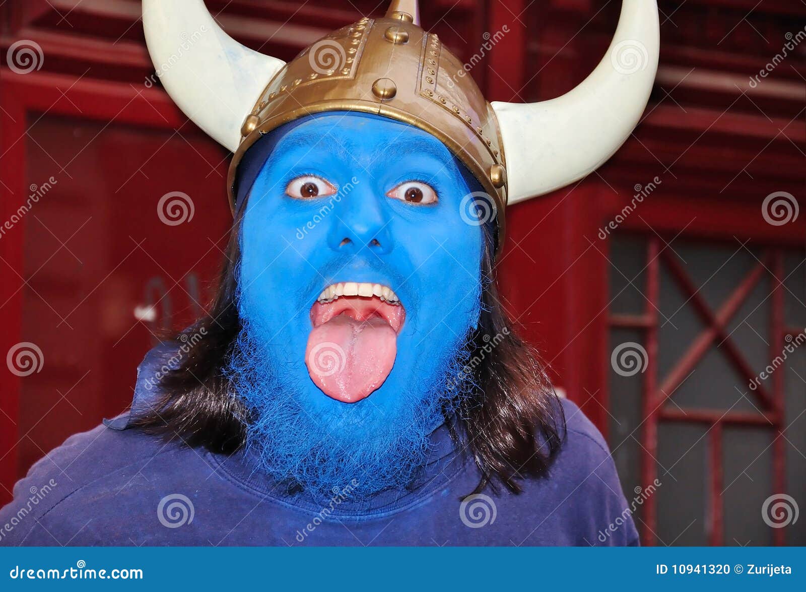 Young Man with Blue Mask on His Face Stock Photo - Image of portrait ...