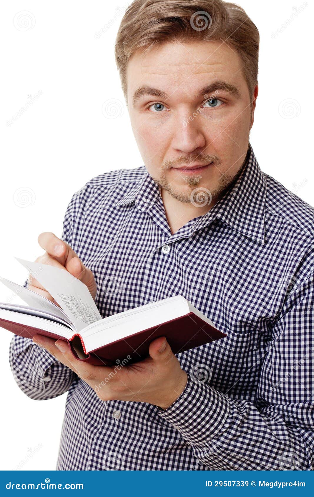 Young man with a book stock image. Image of young, student - 29507339