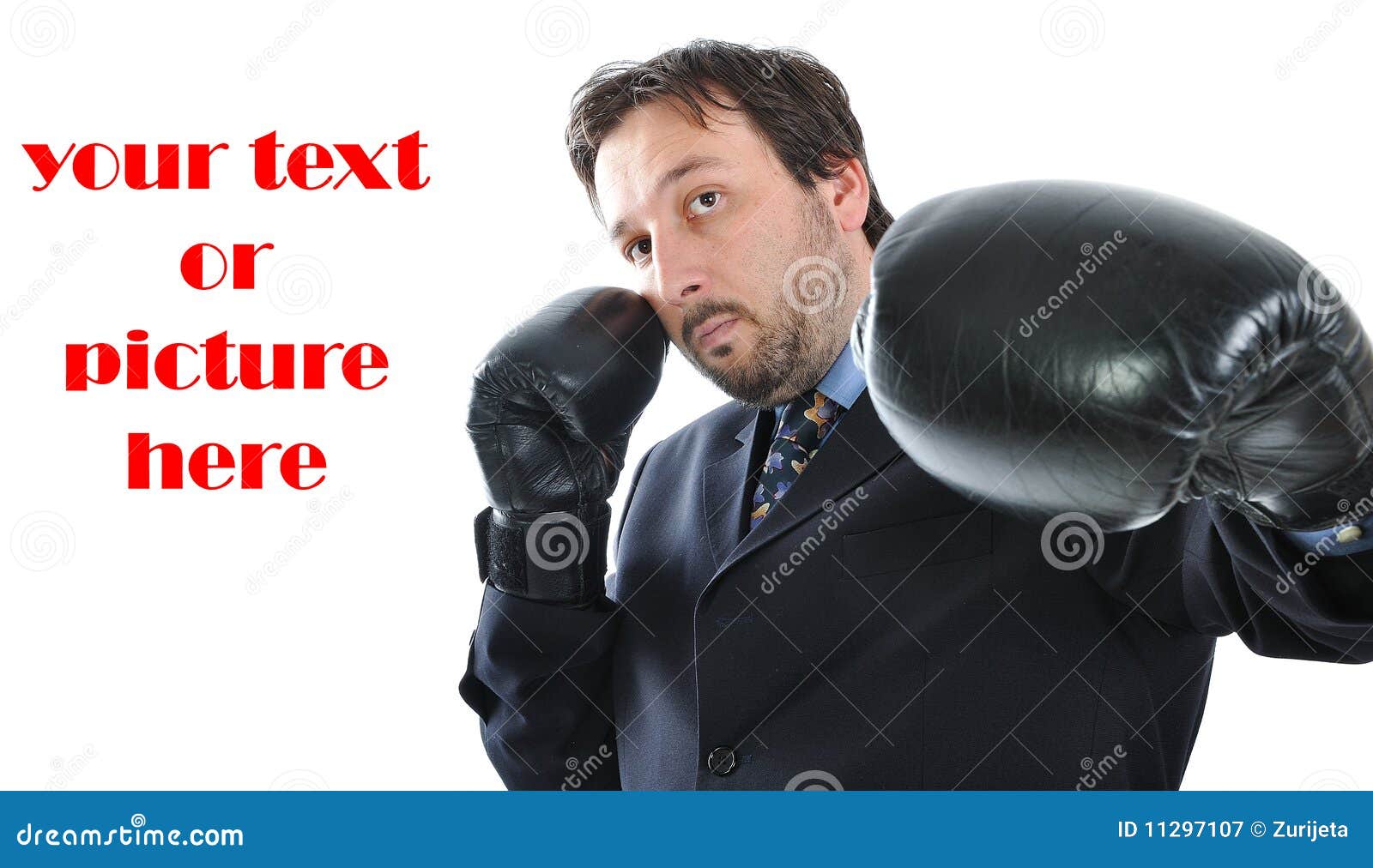 Young Man with Boxing Gloves Stock Image - Image of caucasian, business ...