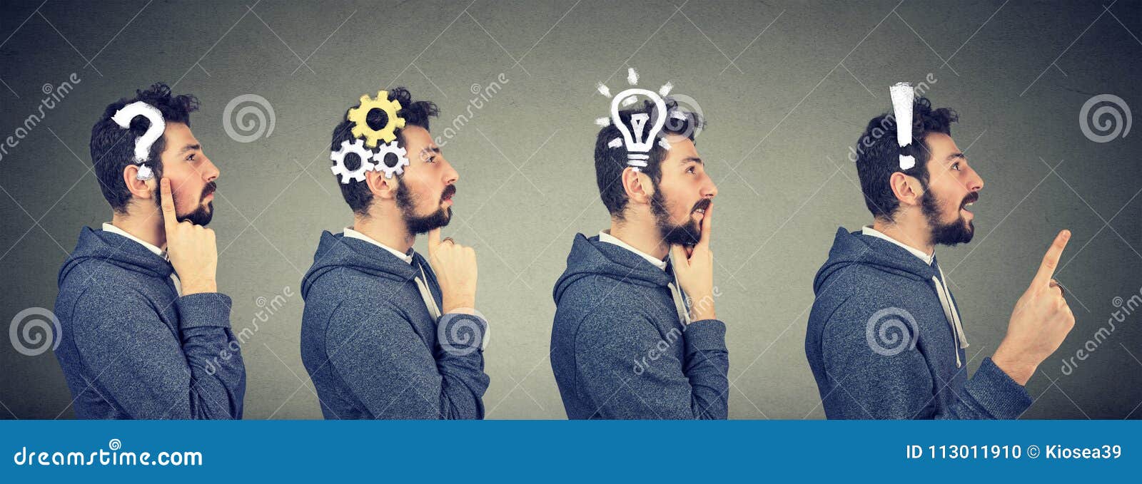 Young Man Brainstorming an Idea Stock Photo - Image of ponder ...