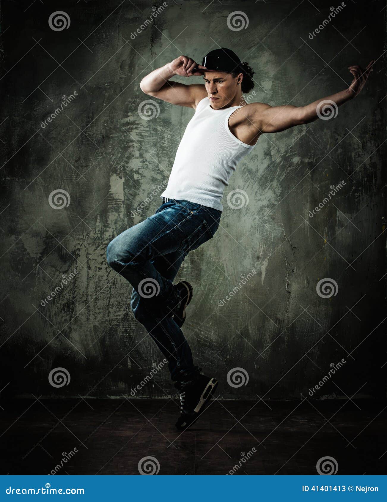 Young man break-dancer stock image. Image of fashion - 41401413