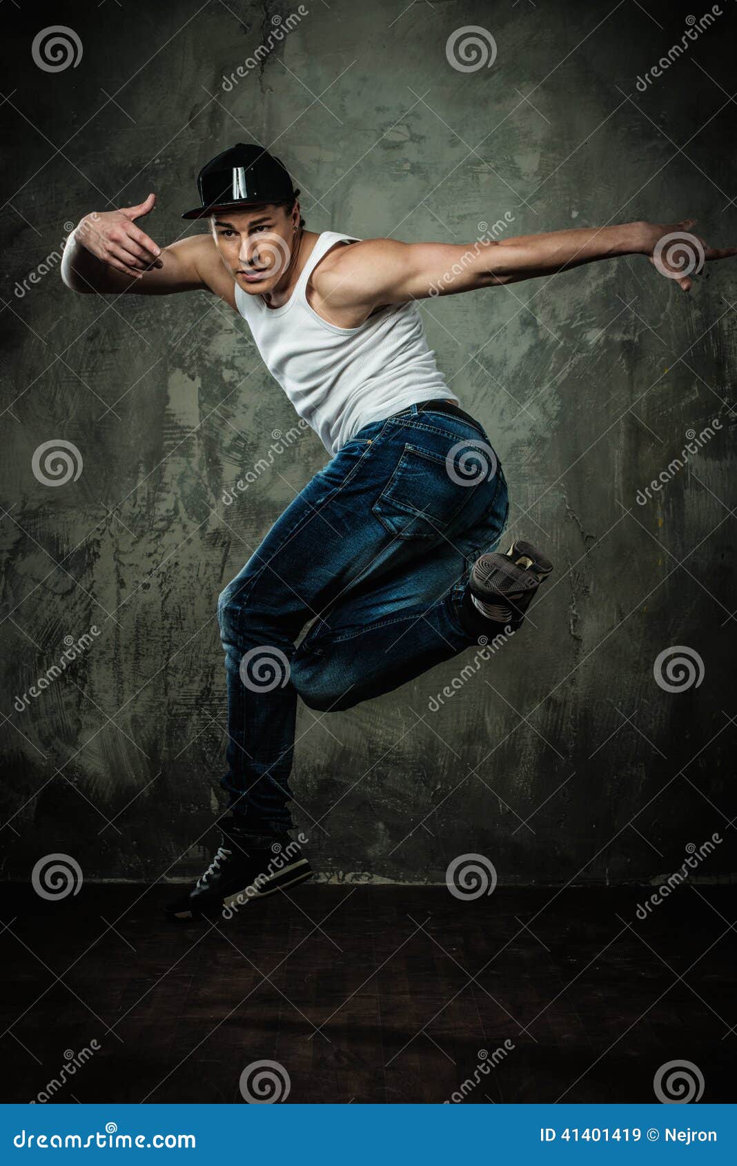 Young man break-dancer stock image. Image of performer - 41401419
