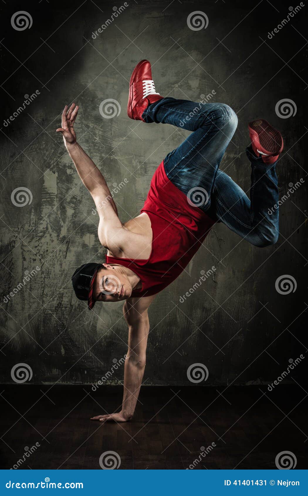 Young man break-dancer stock image. Image of breakdancing - 41401431